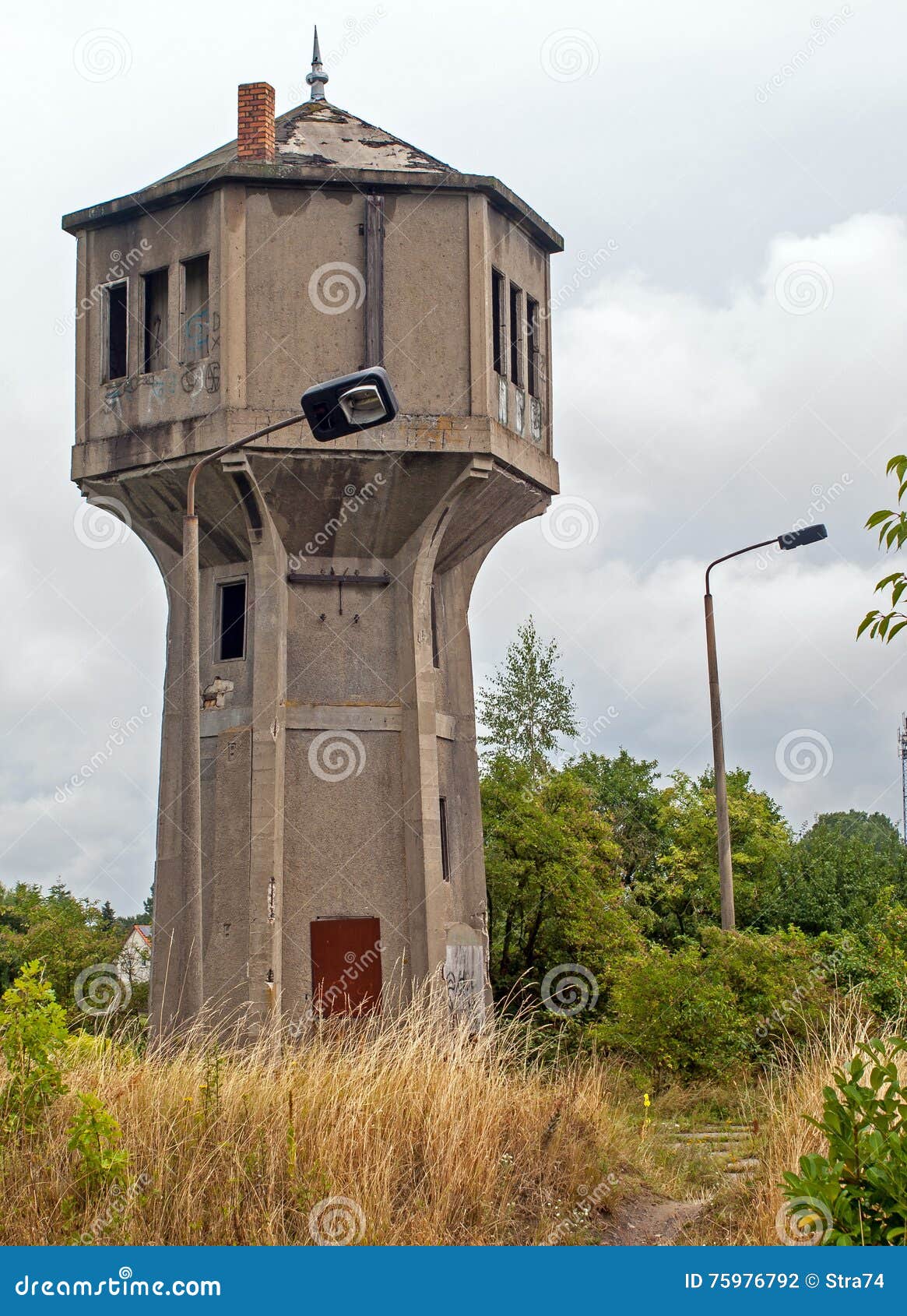 Watchtower stock photo. Image of abandoned, protect, stair - 75976792