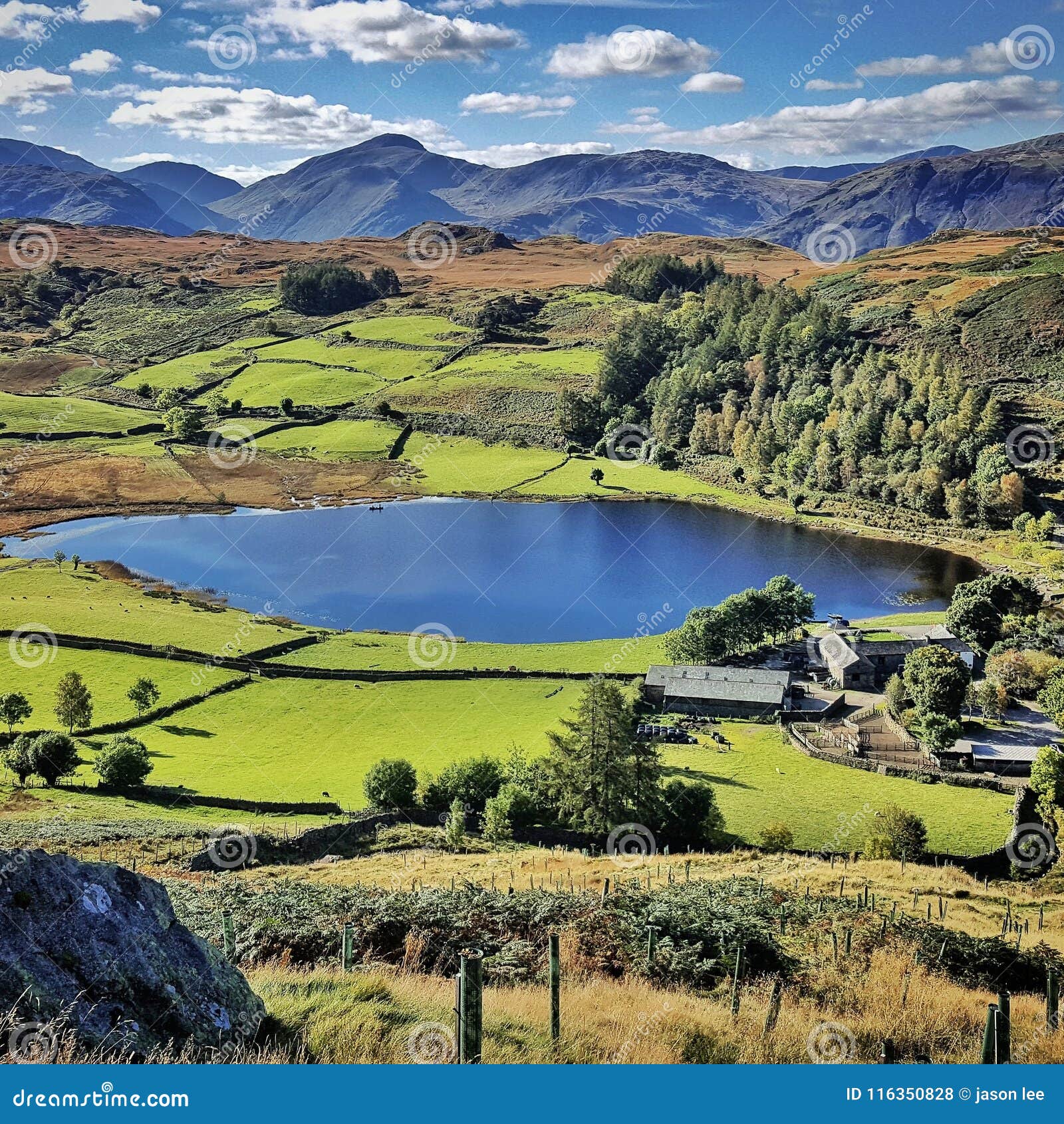 Watendlath el Tarn foto de archivo. Imagen de agradable - 116350828