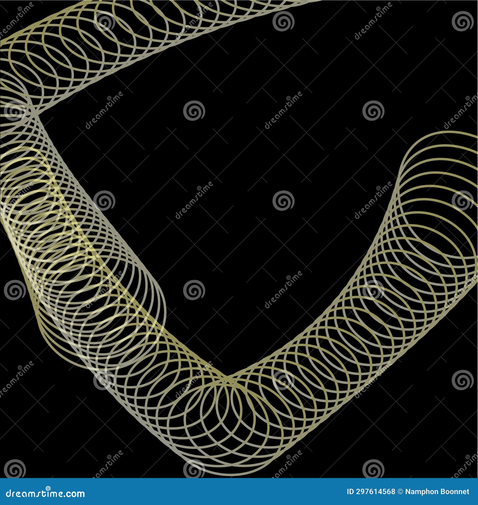 Abstract Black and White Background with Circle Curve Pattern.Vector ...