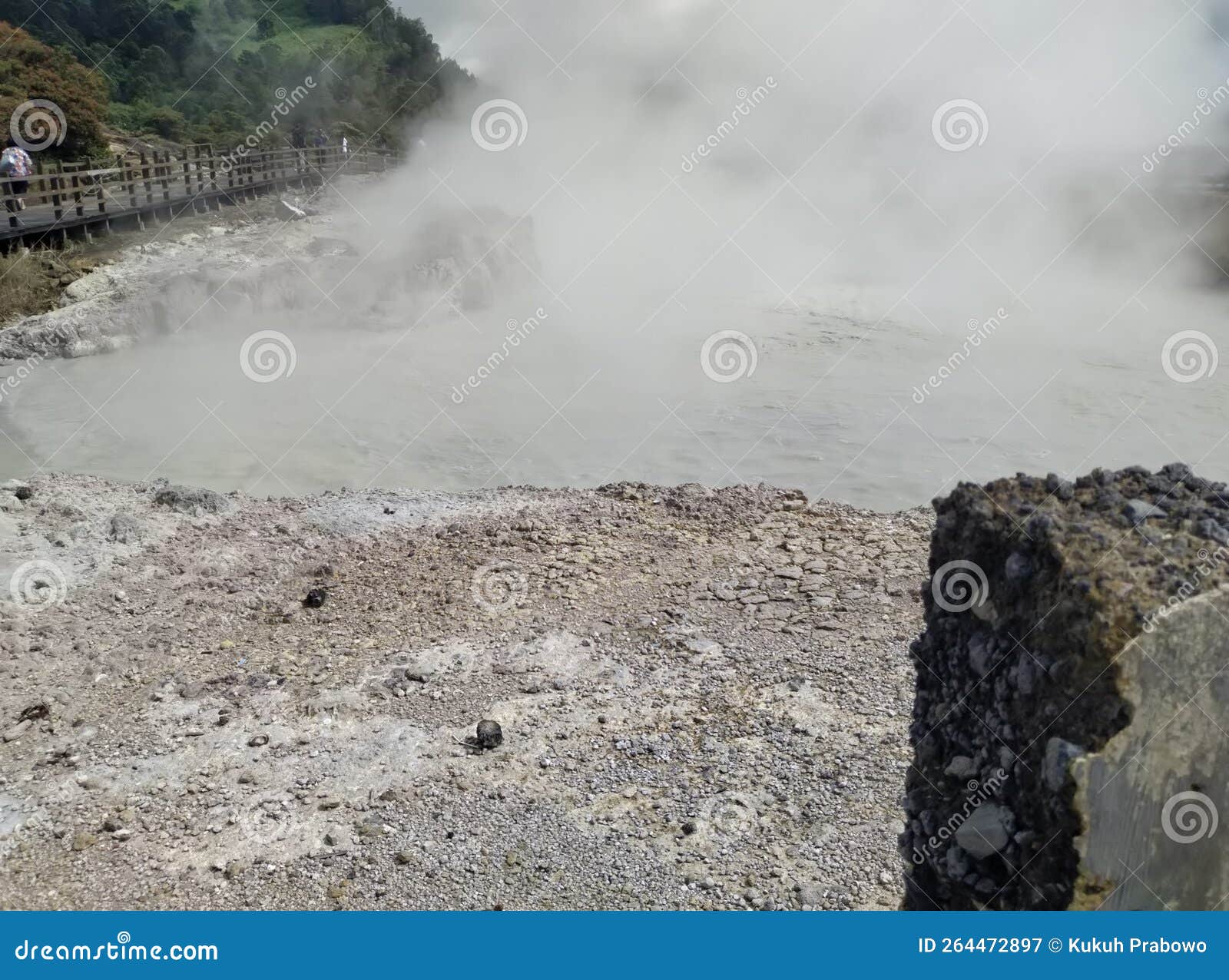 Water in Active Crater Volcano Stock Image - Image of soil, terrain ...