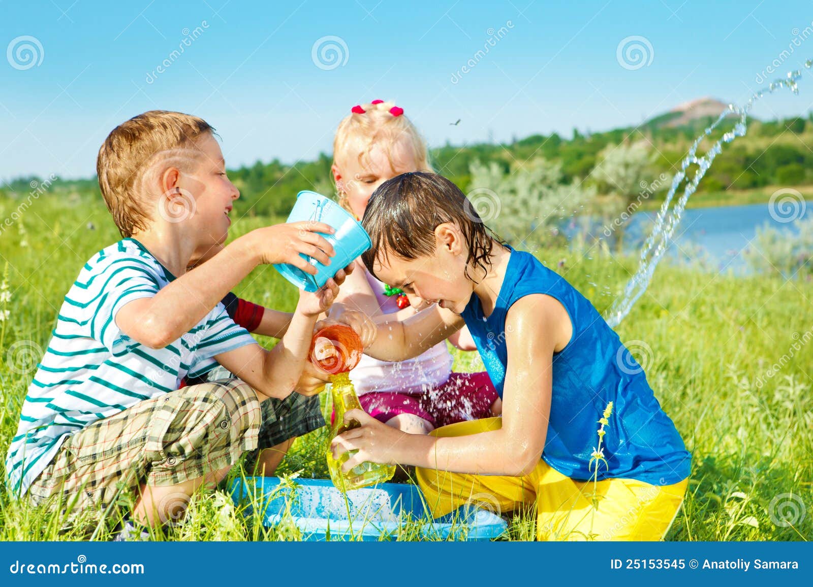Water activities stock image. Image of happy, girl, kids - 25153545
