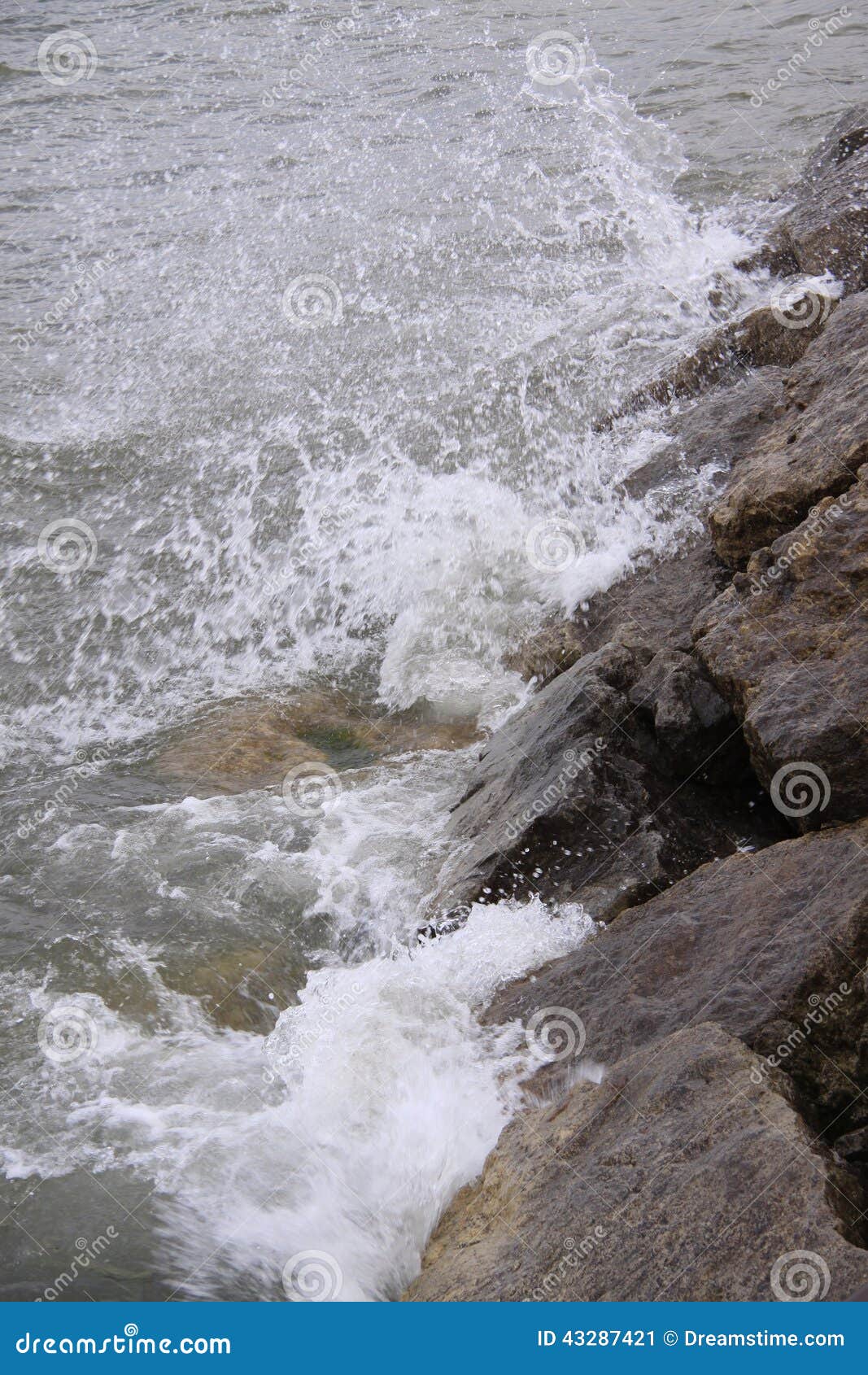 Water Against Rocks stock image. Image of hard, windy - 43287421