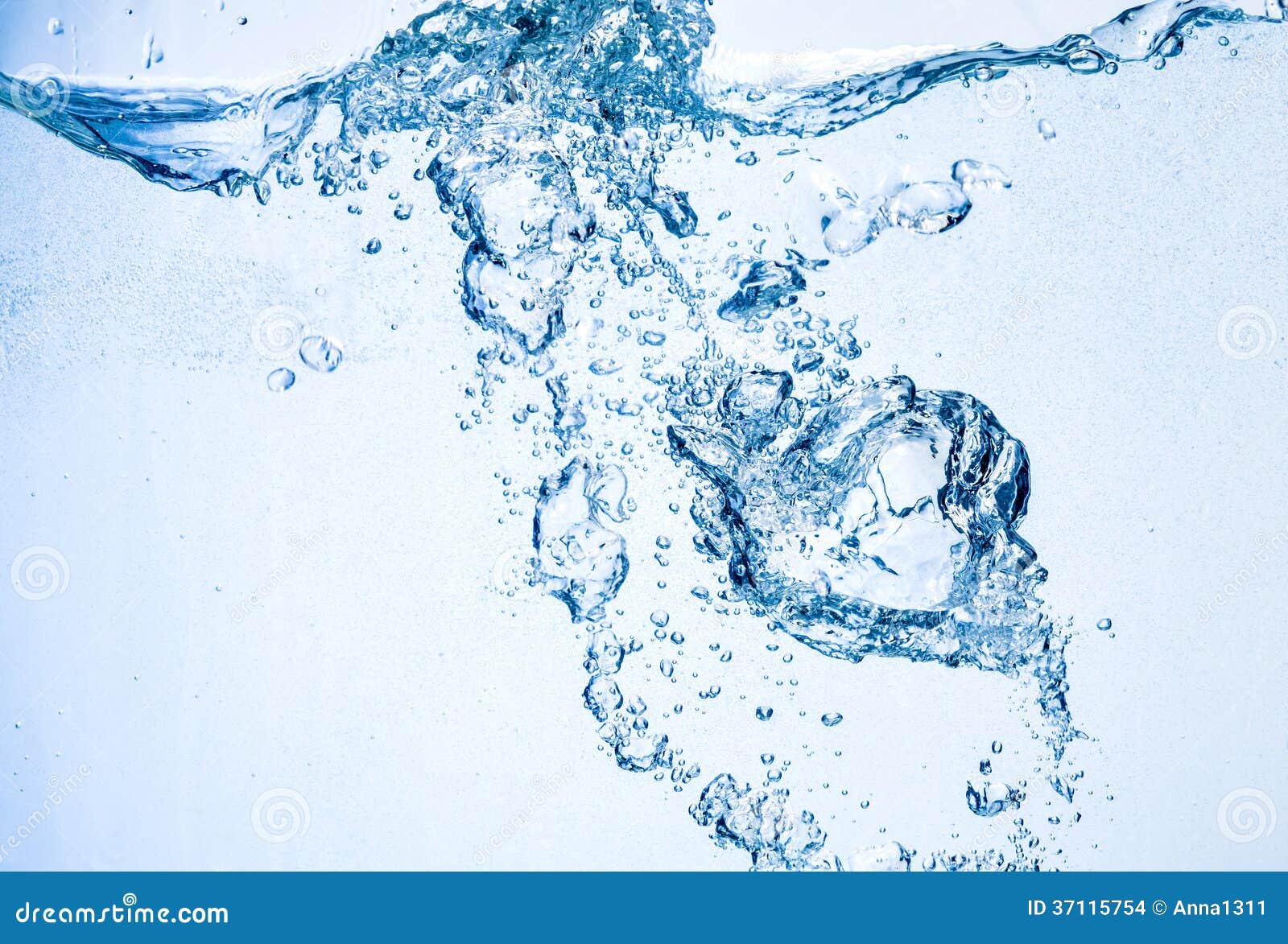 Water and Air Bubbles. Splash Stock Photo - Image of flowing ...
