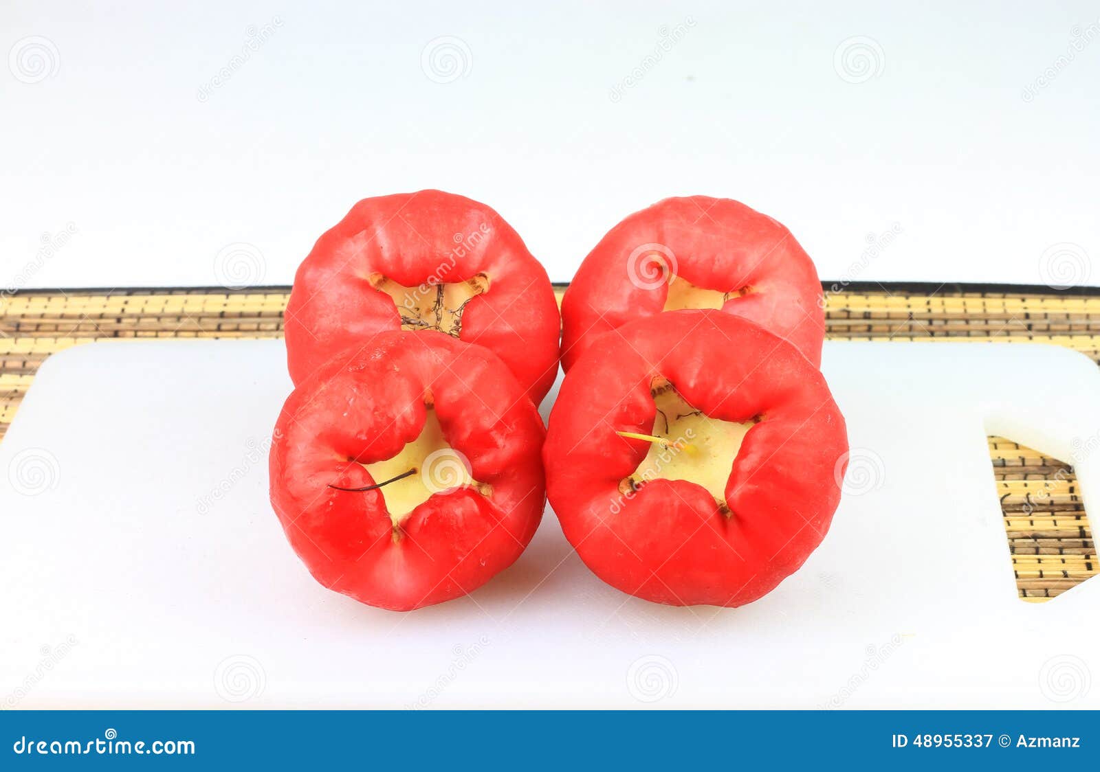 Water Apples Fruit Isolated on White Stock Image - Image of vitamin ...