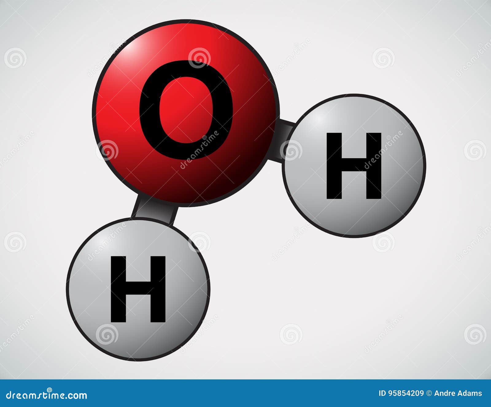 Water atoms stock vector. Illustration of water, chart - 95854209