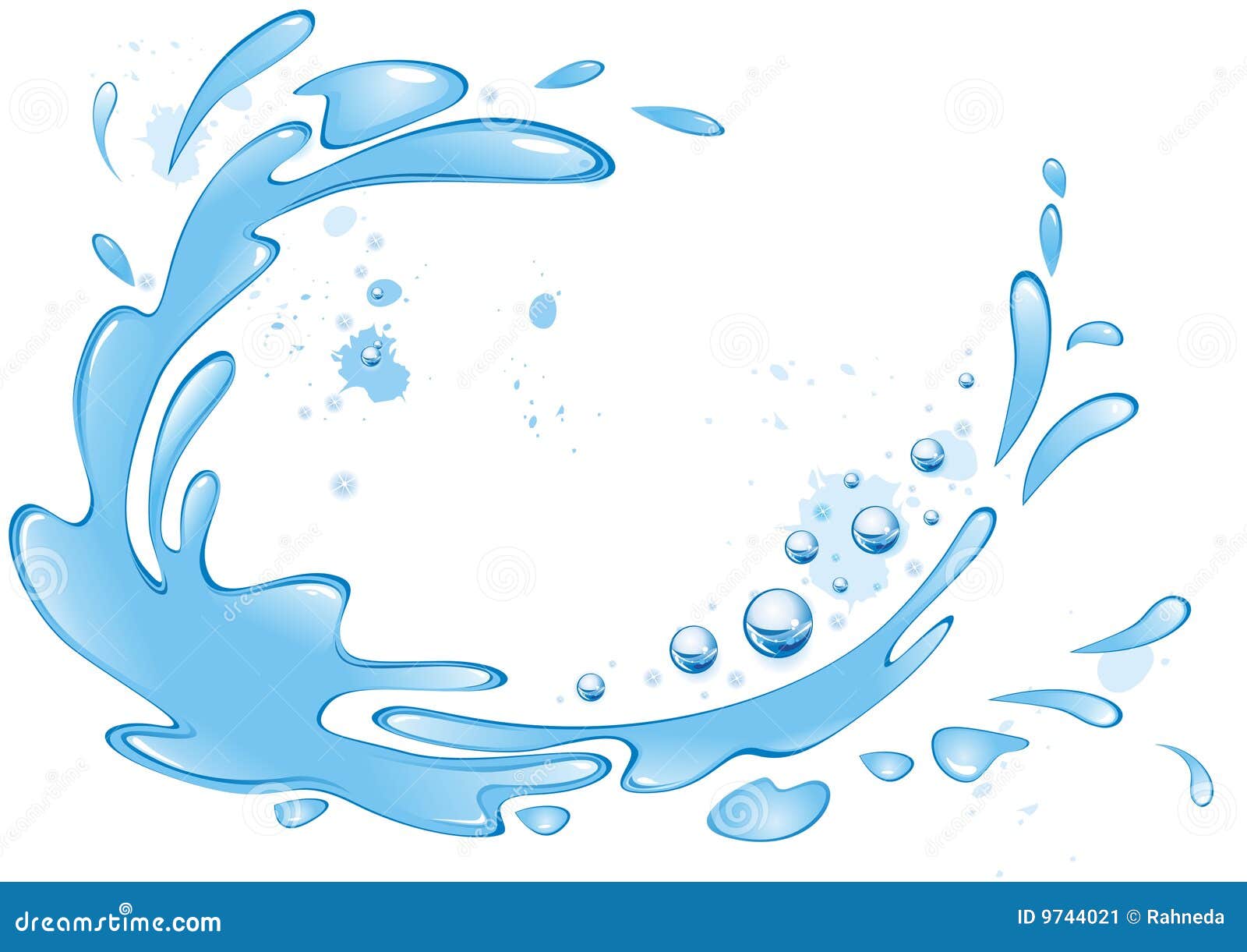 Water background. stock vector. Illustration of river - 9744021