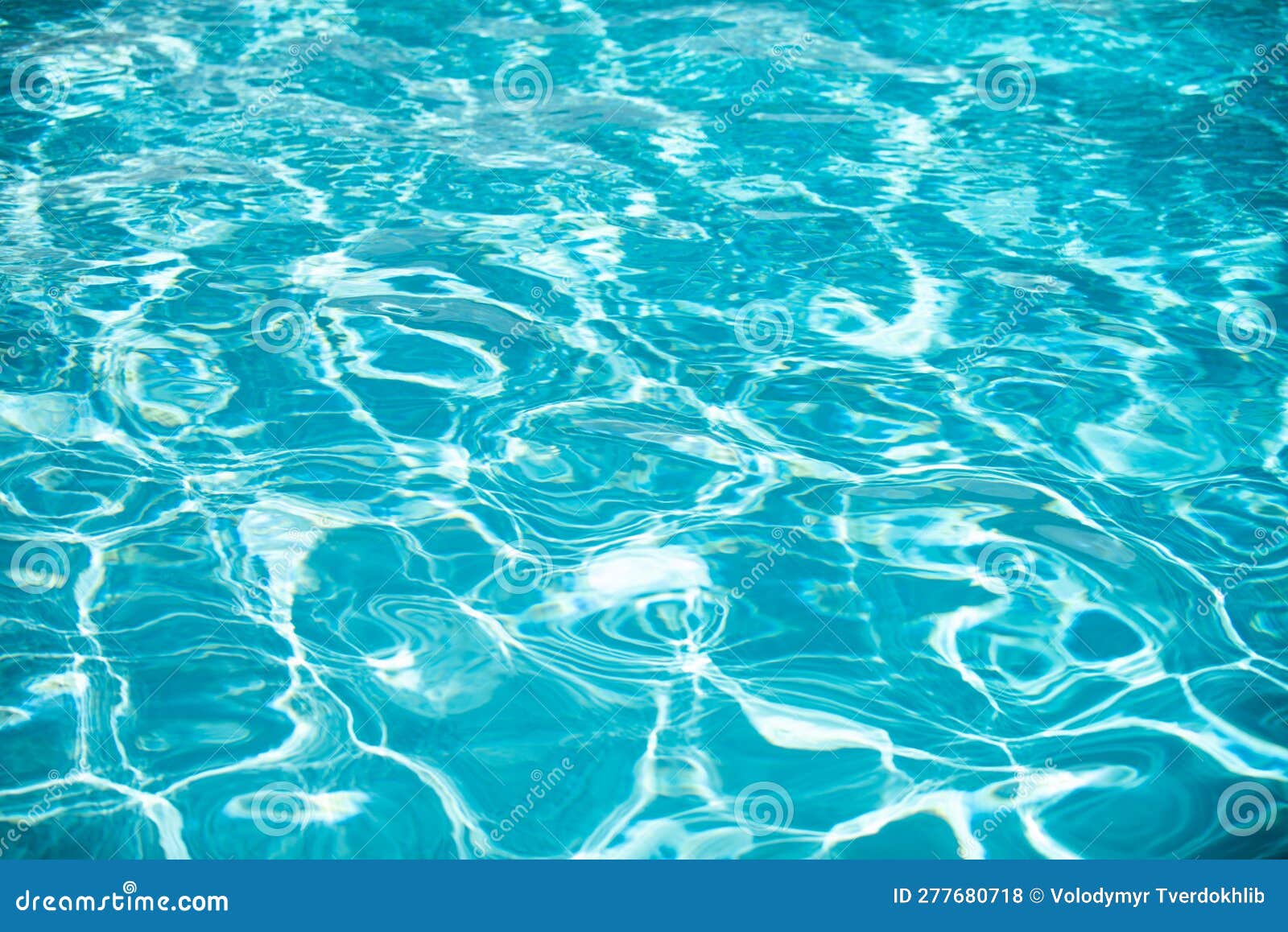 Water Background. Blue Water, Ripples and Highlights. Texture of Water ...