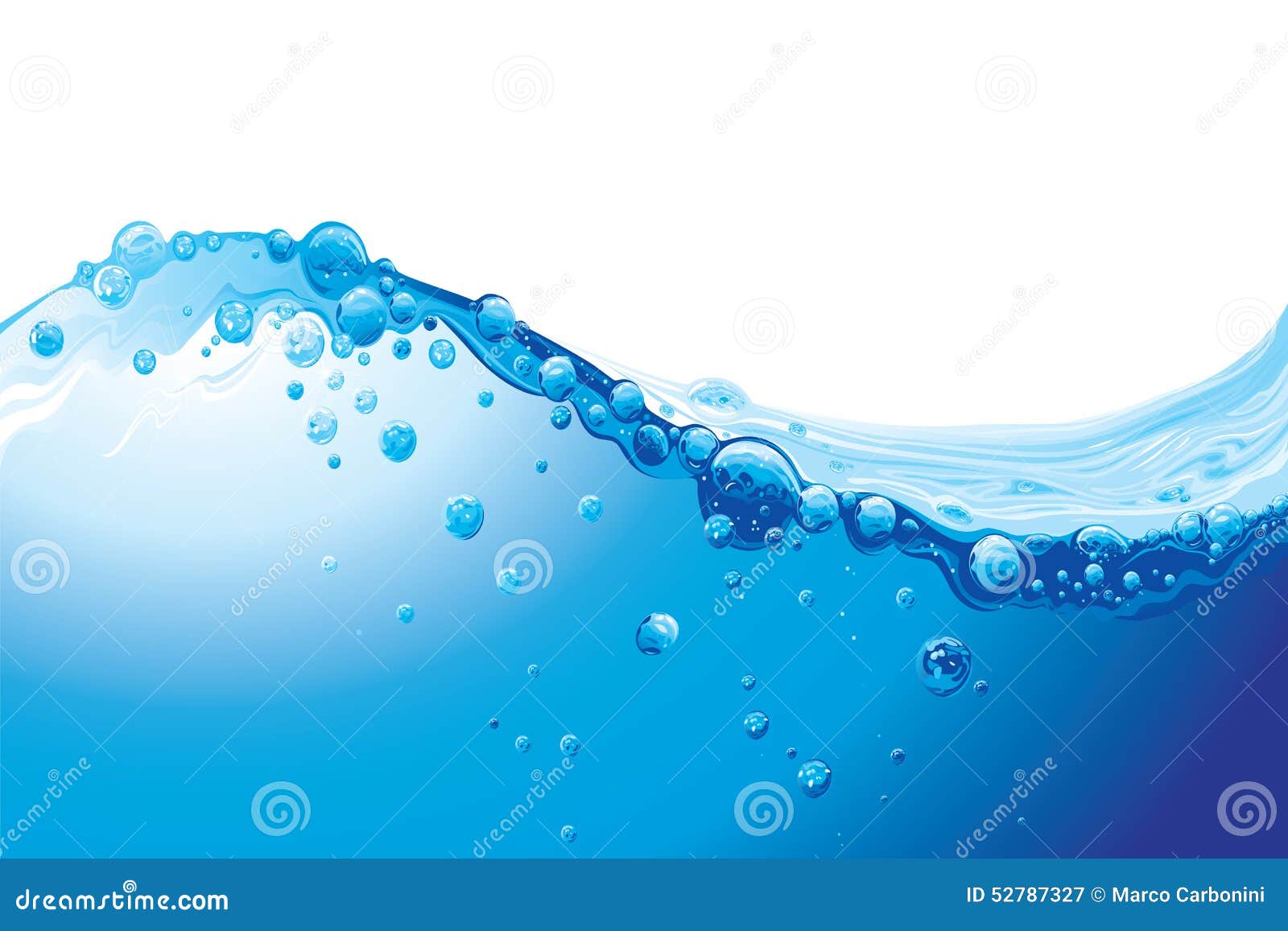 Water Background Cartoon Vector | CartoonDealer.com #52787327