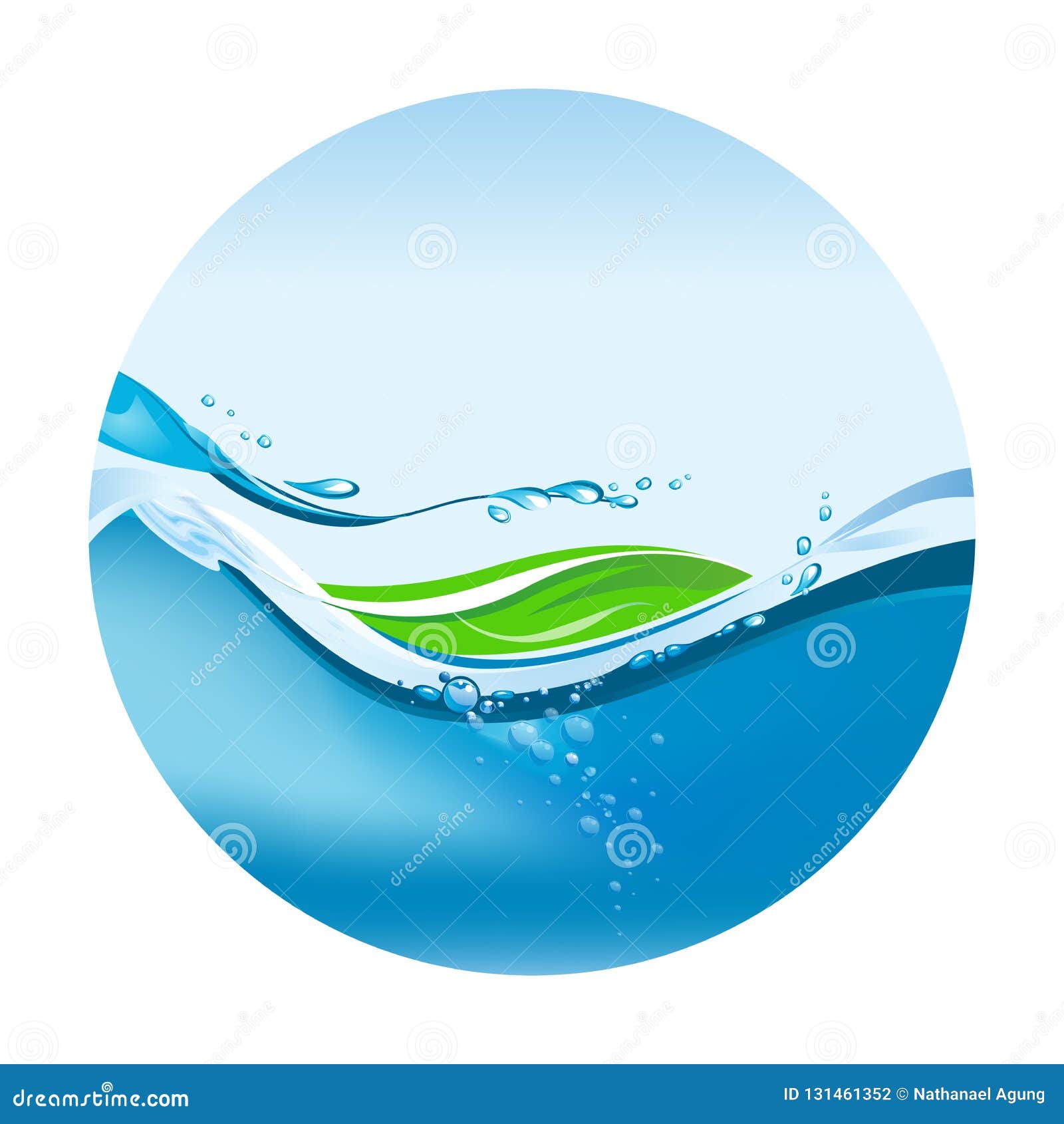 Water Background Vector stock illustration. Illustration of concept ...