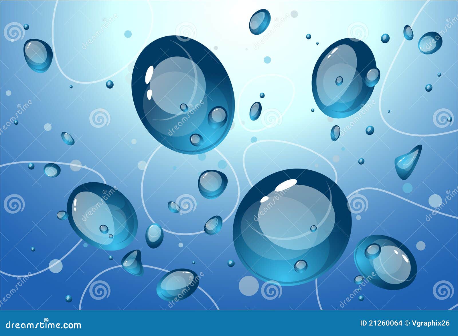 Water Background, Vector Illustration Stock Vector - Illustration of ...