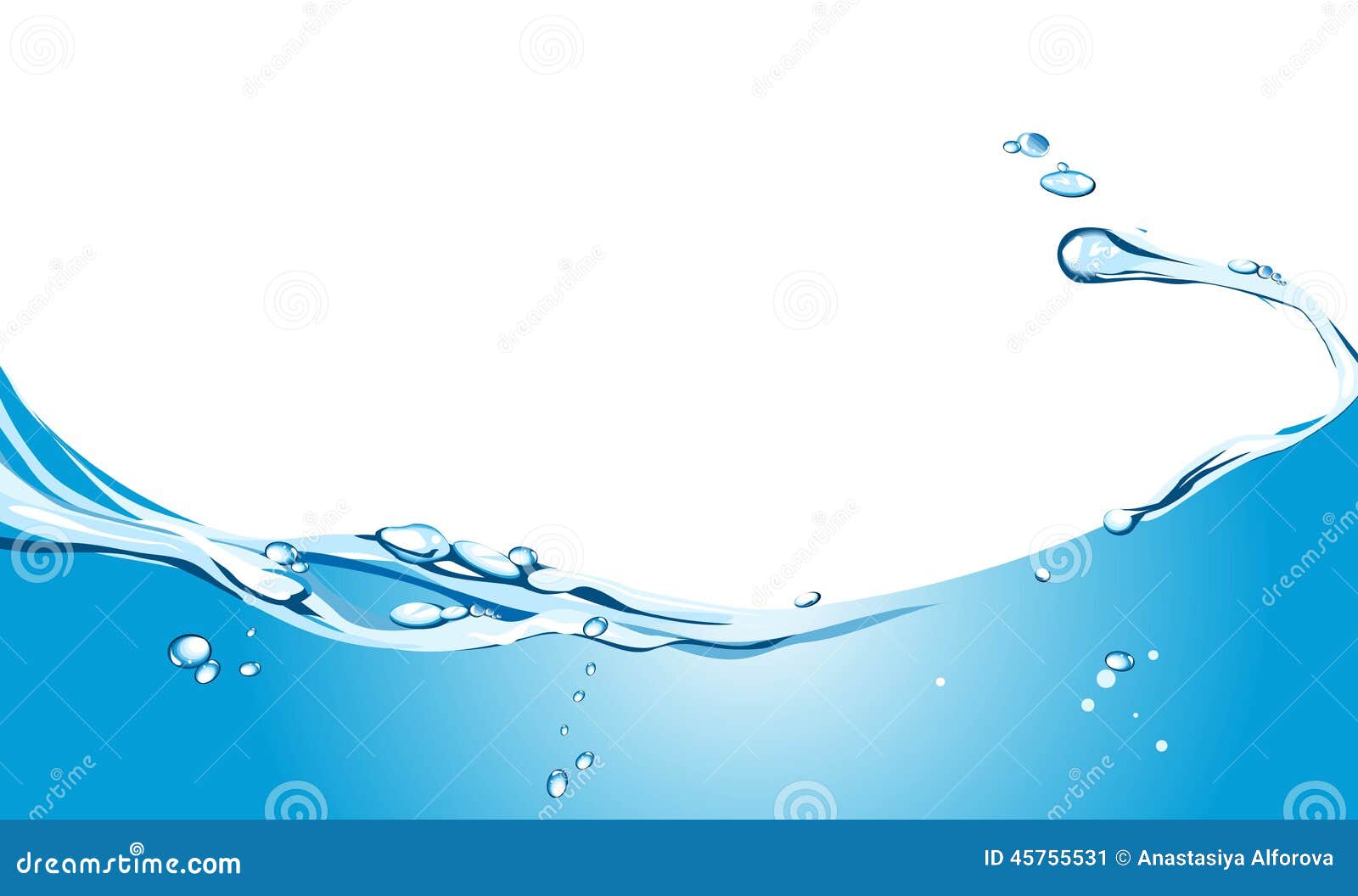 Water background stock vector. Illustration of transparent - 45755531