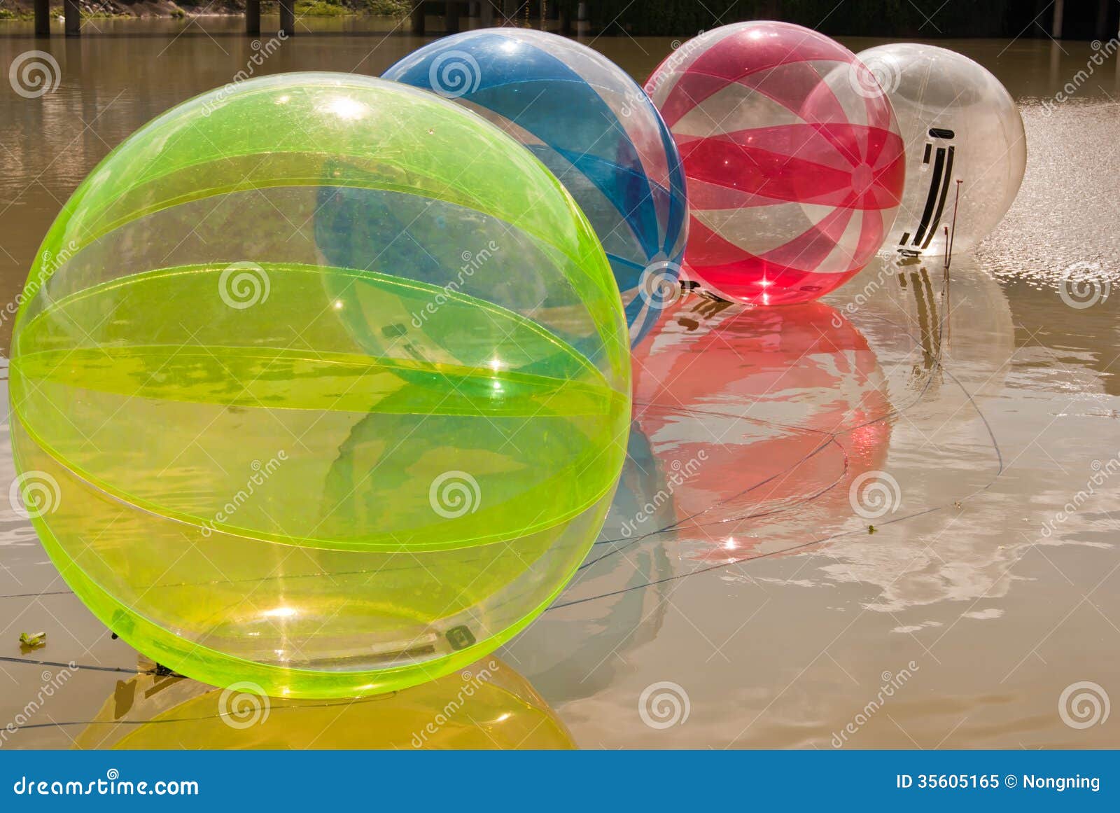 Water ball stock image. Image of swimming, children, blue - 35605165