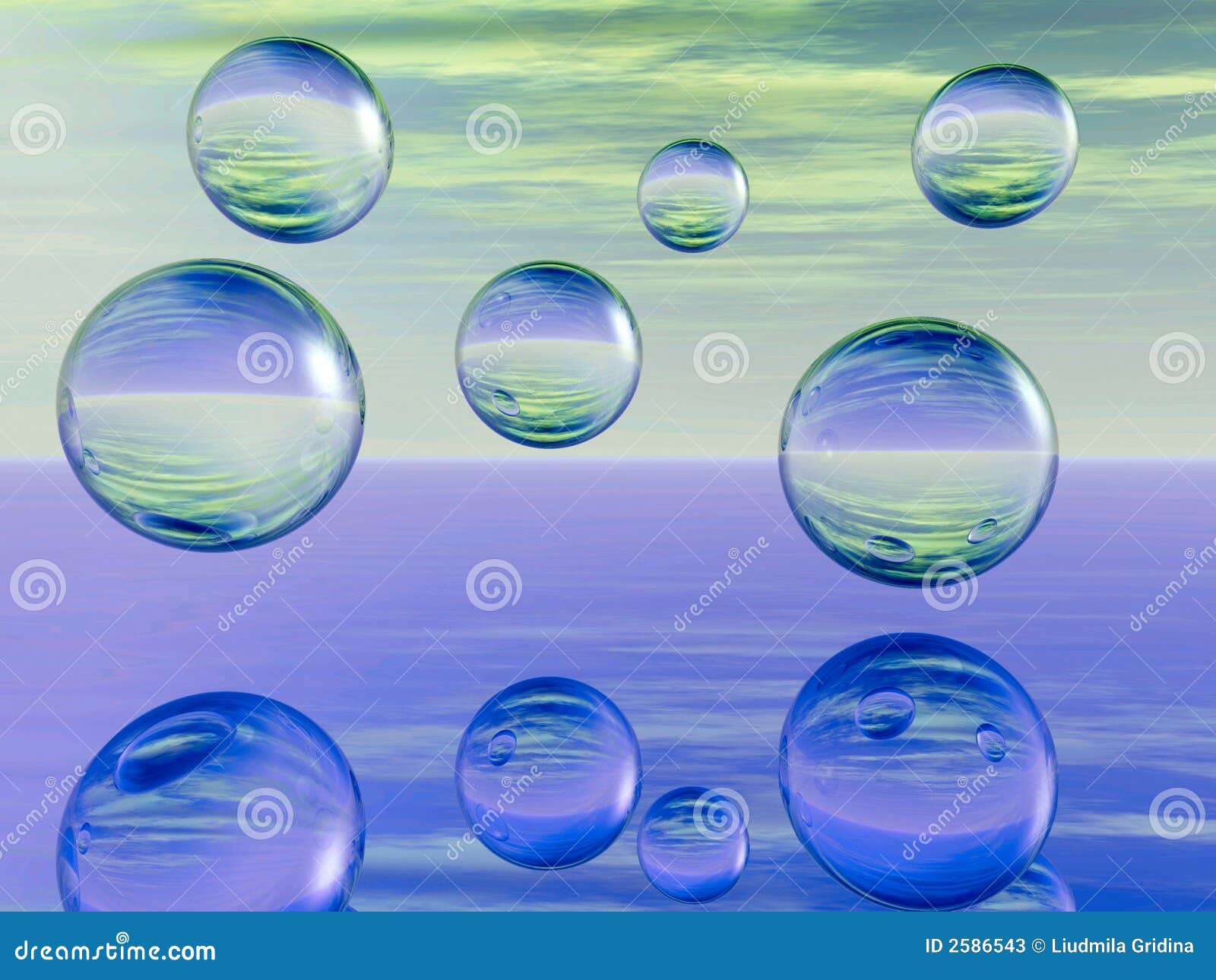 Water balls stock illustration. Illustration of light - 2586543