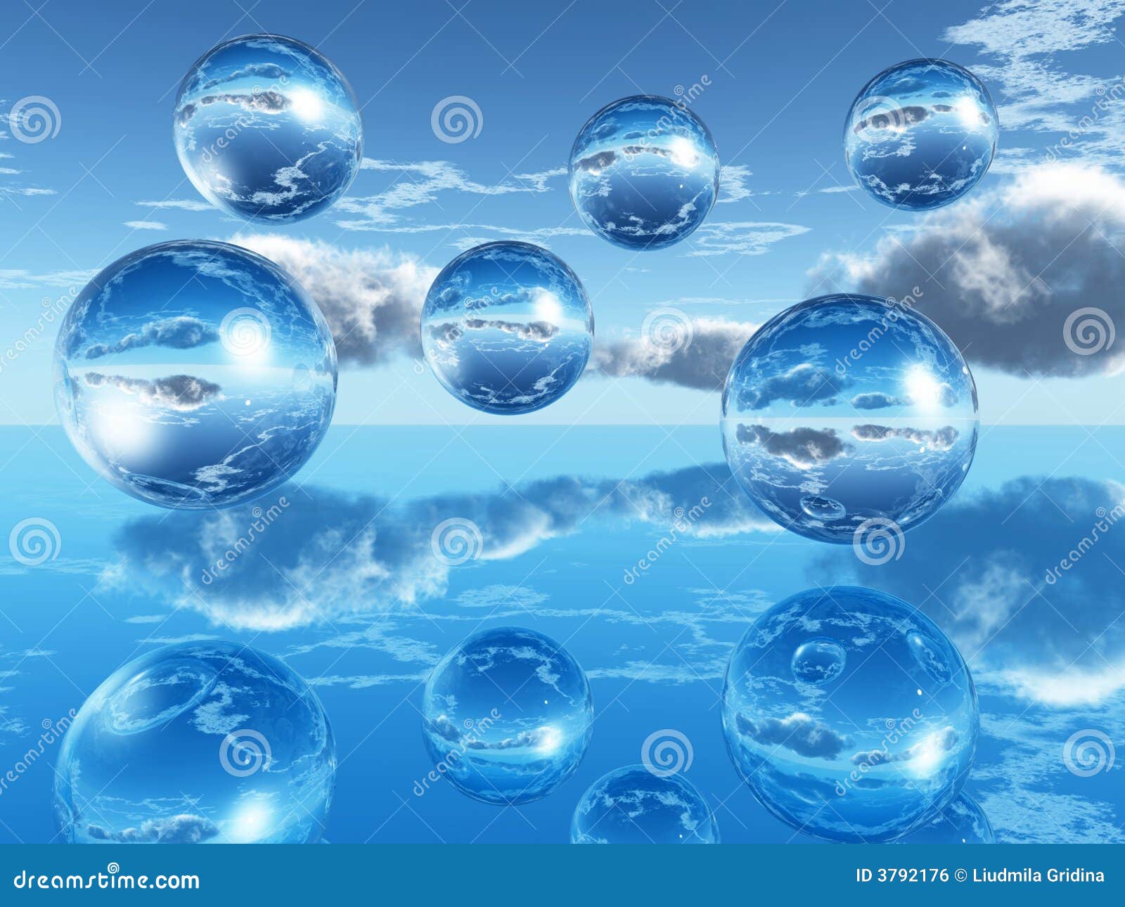 Water balls stock illustration. Illustration of bright - 3792176