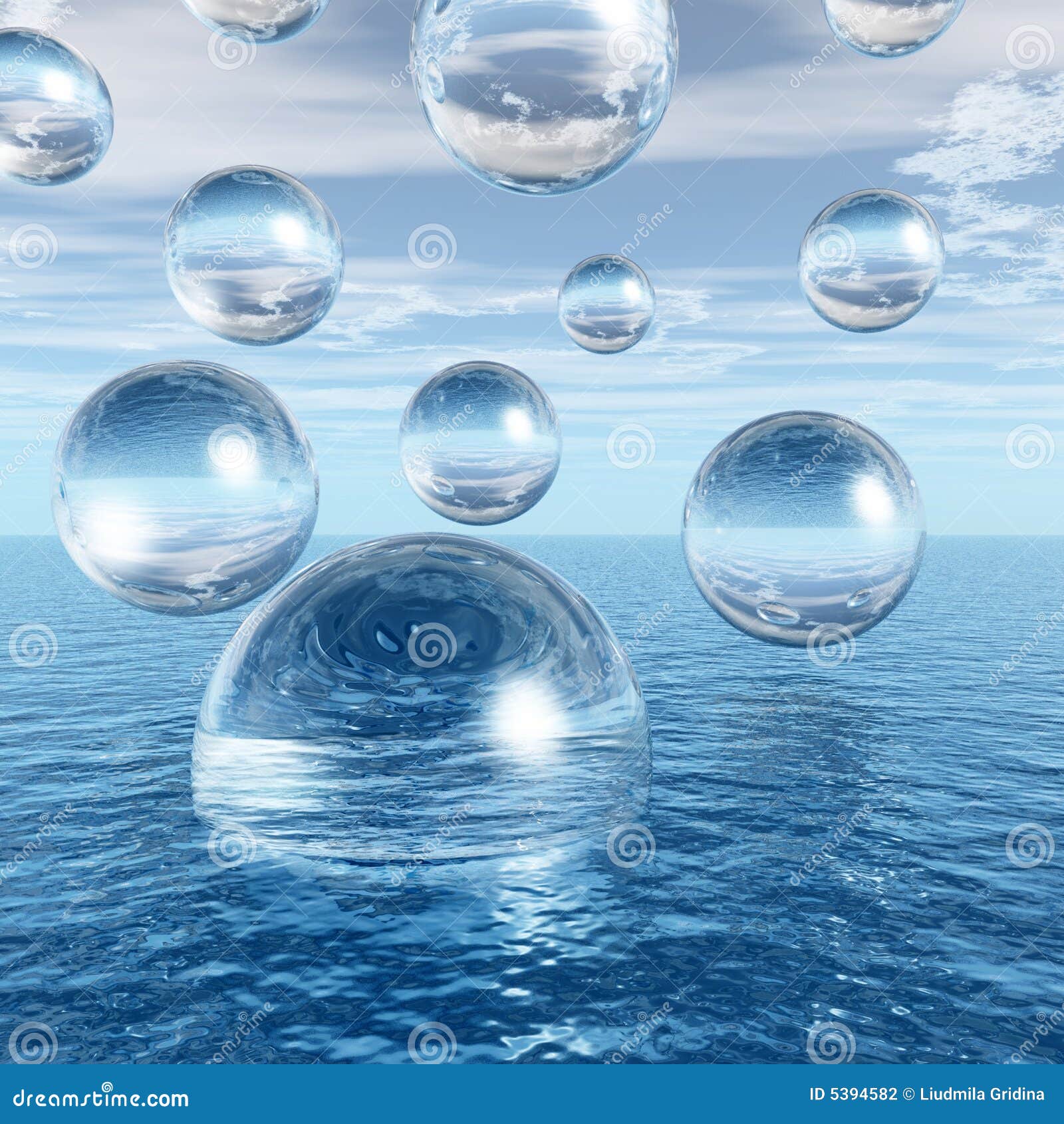Water balls stock illustration. Illustration of global - 5394582
