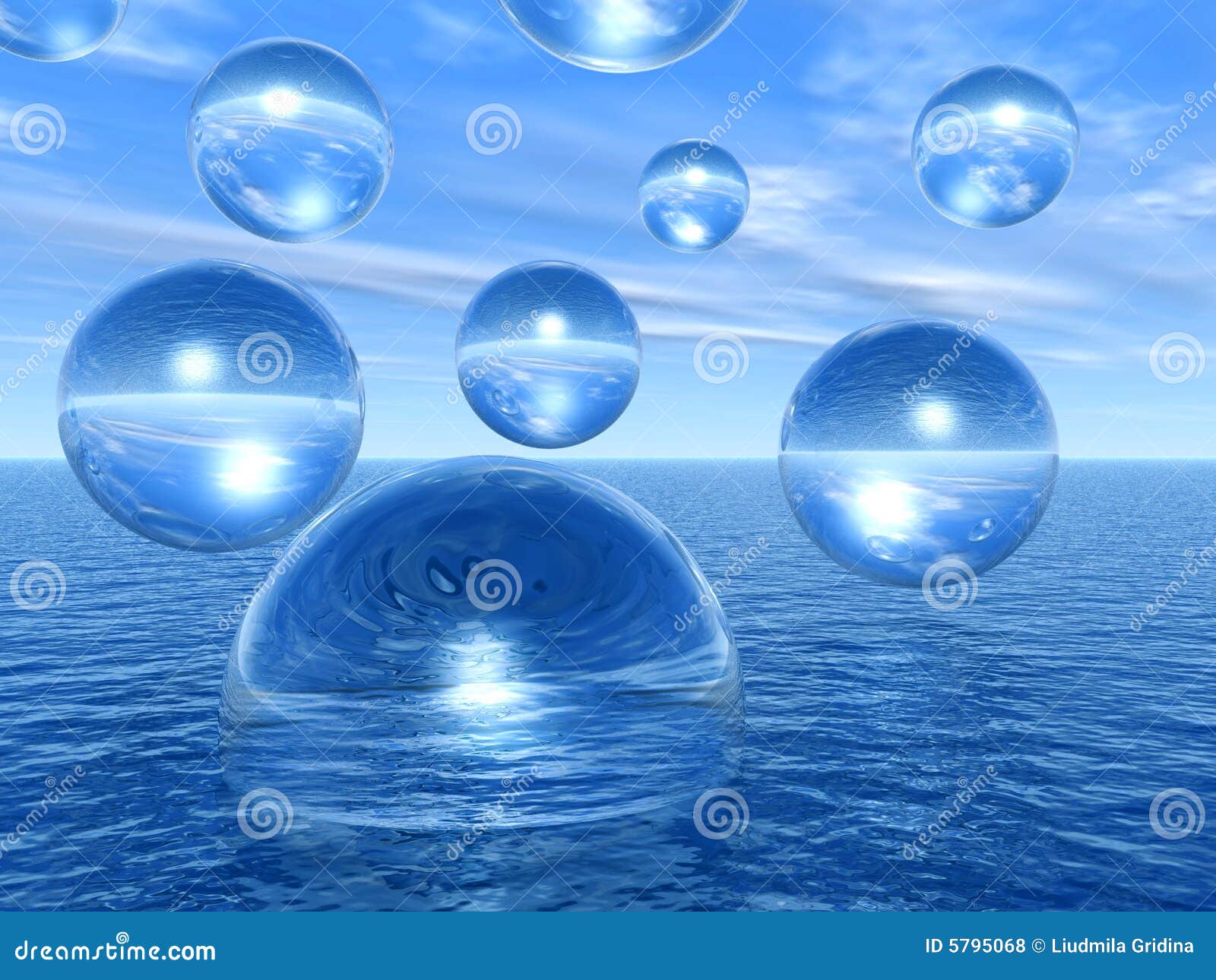 Water balls stock illustration. Illustration of abstract - 5795068