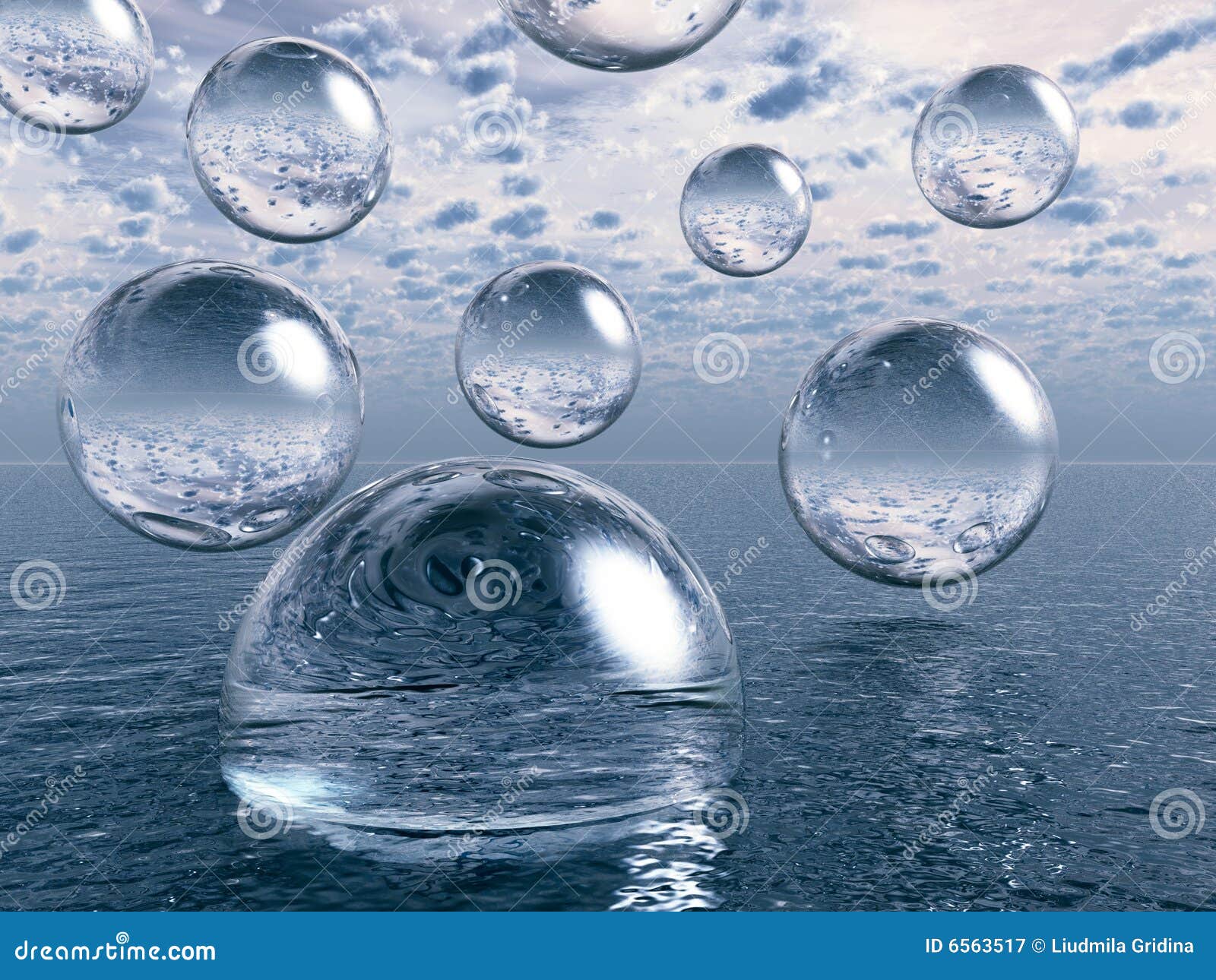 Water balls stock illustration. Illustration of light - 6563517