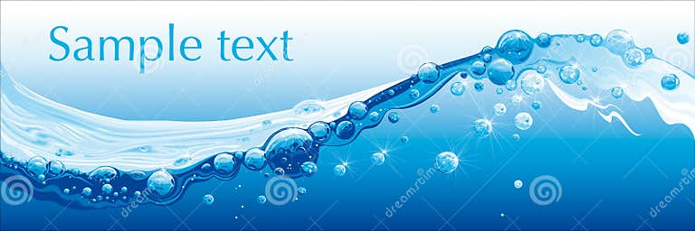 Water banner stock illustration. Illustration of aqua - 20112787