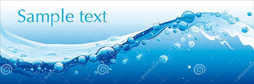 Water banner stock illustration. Illustration of aqua - 20112787