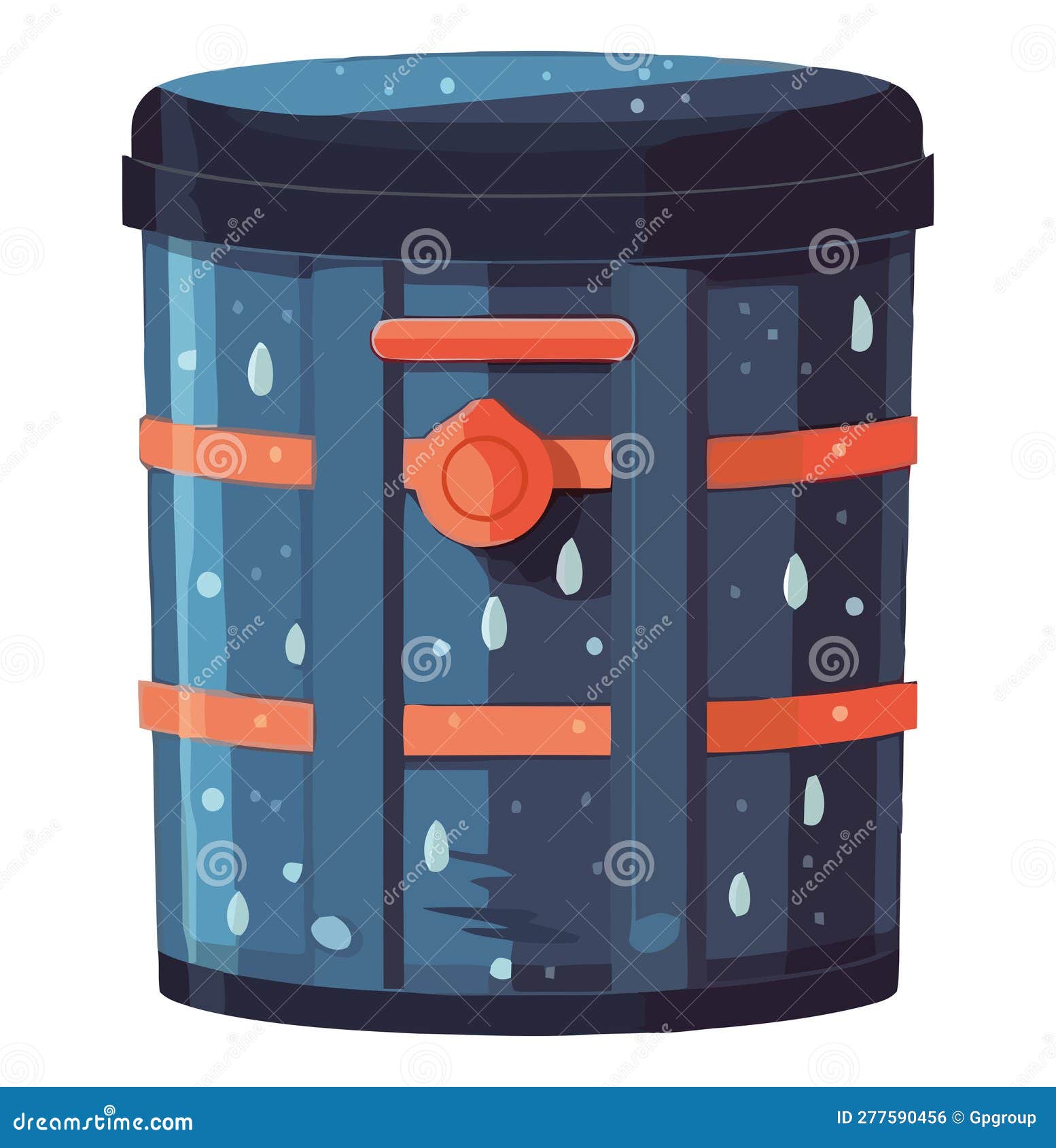 Water barriel illustration stock vector. Illustration of cartoon ...