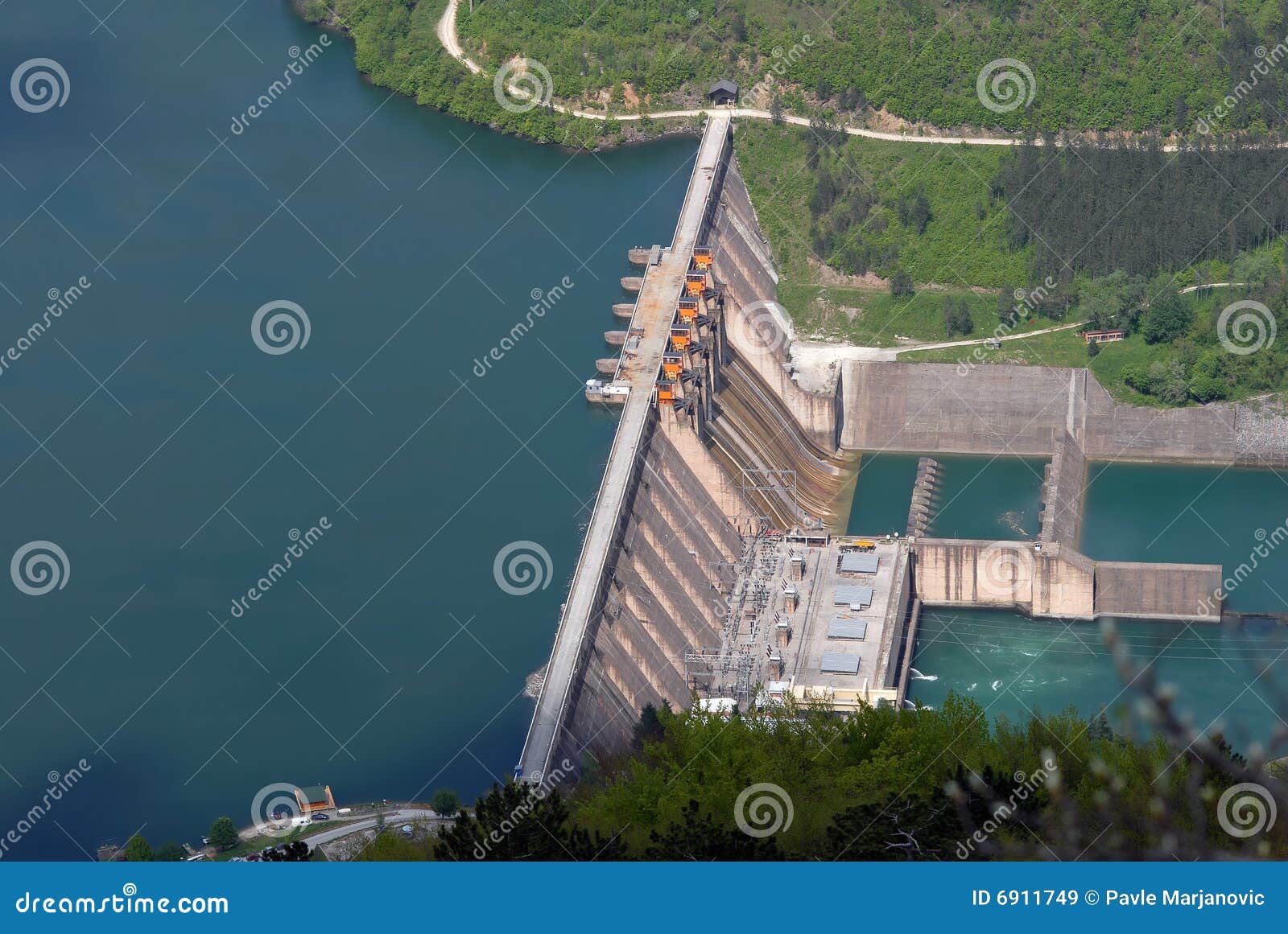 Water barrier dam stock image. Image of barrier, energy - 6911749