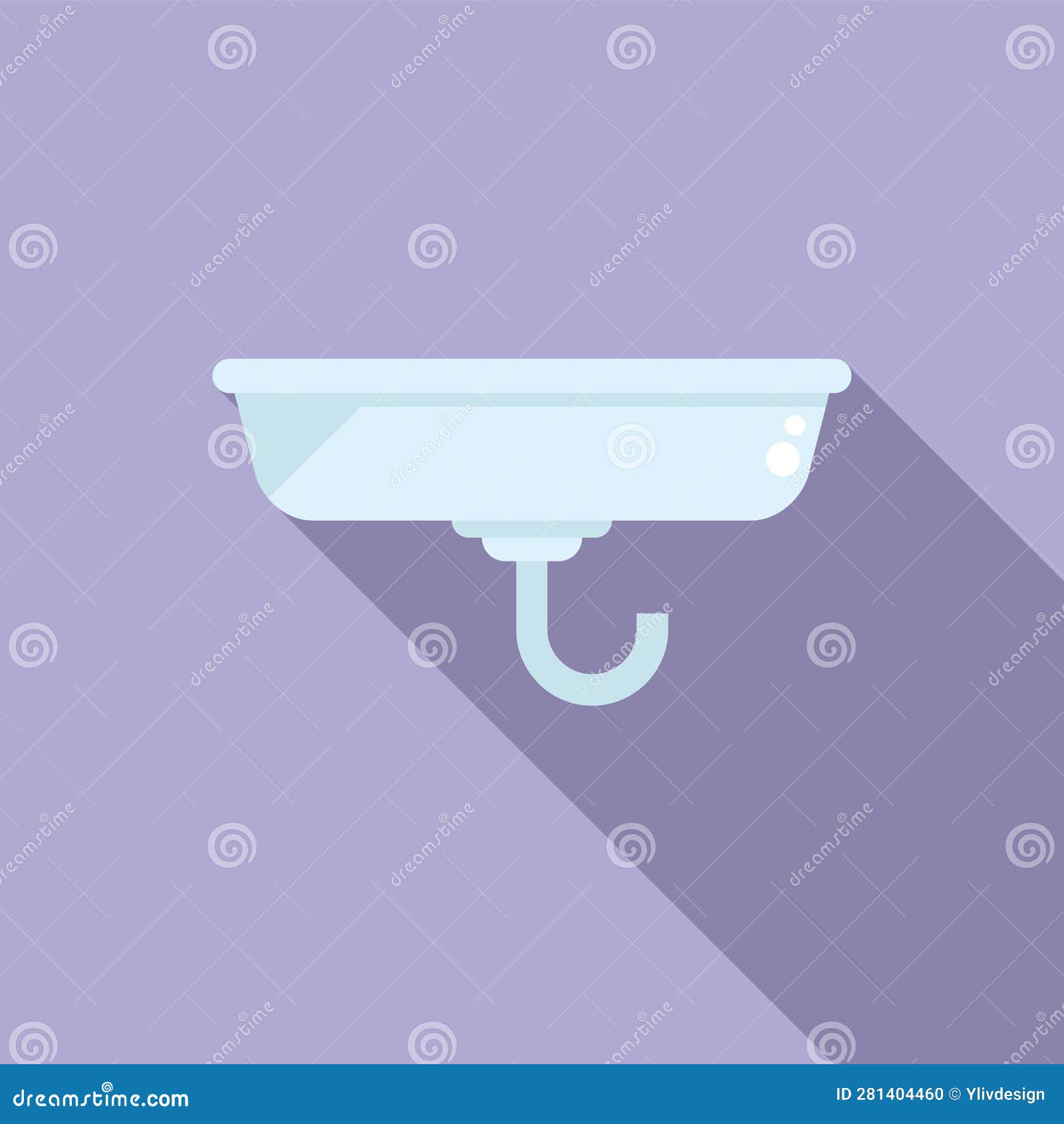 Water Basin Icon Flat Vector. Sewer Construction Stock Illustration ...
