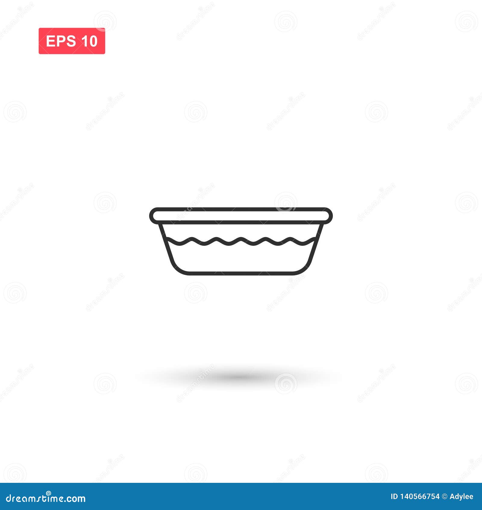 Water Basin Icon Vector Isolated Stock Vector - Illustration of sign ...