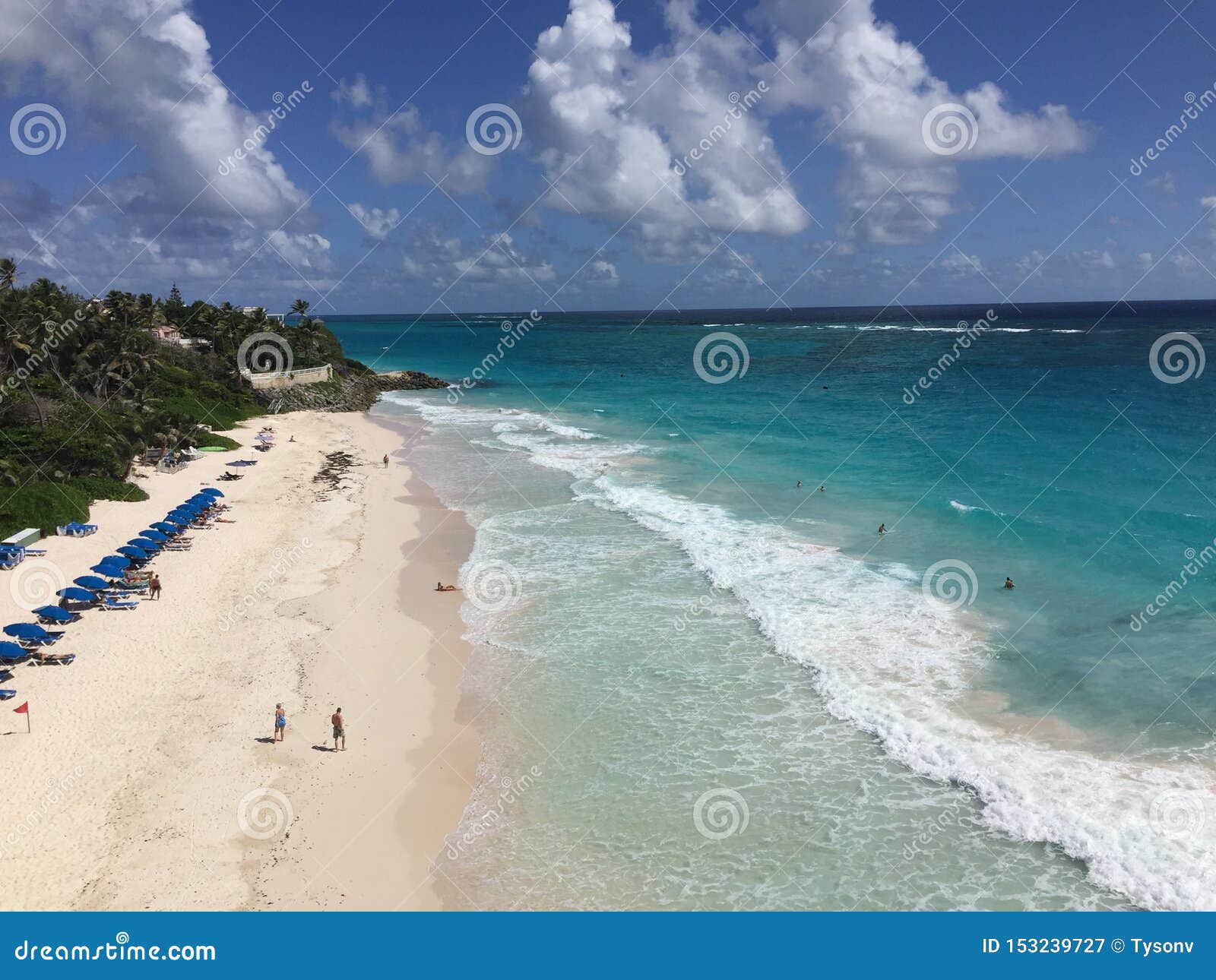 A Barbados, Caribbean Island Scene Stock Image - Image of clear, coral ...