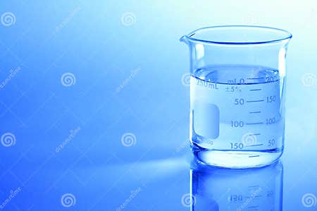 Water in beaker stock photo. Image of experiment, preparation - 25214214