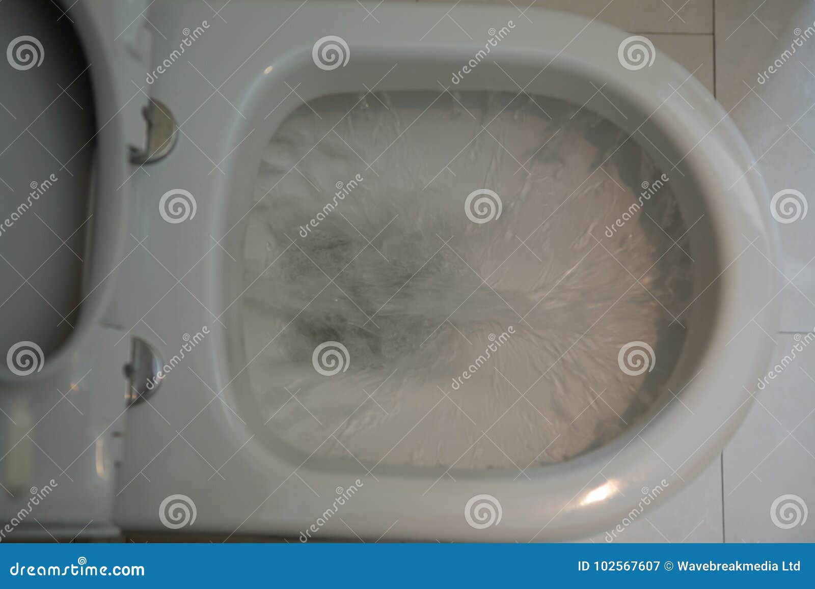 Water Being Flushed in the Pot Stock Image - Image of modern, homey ...