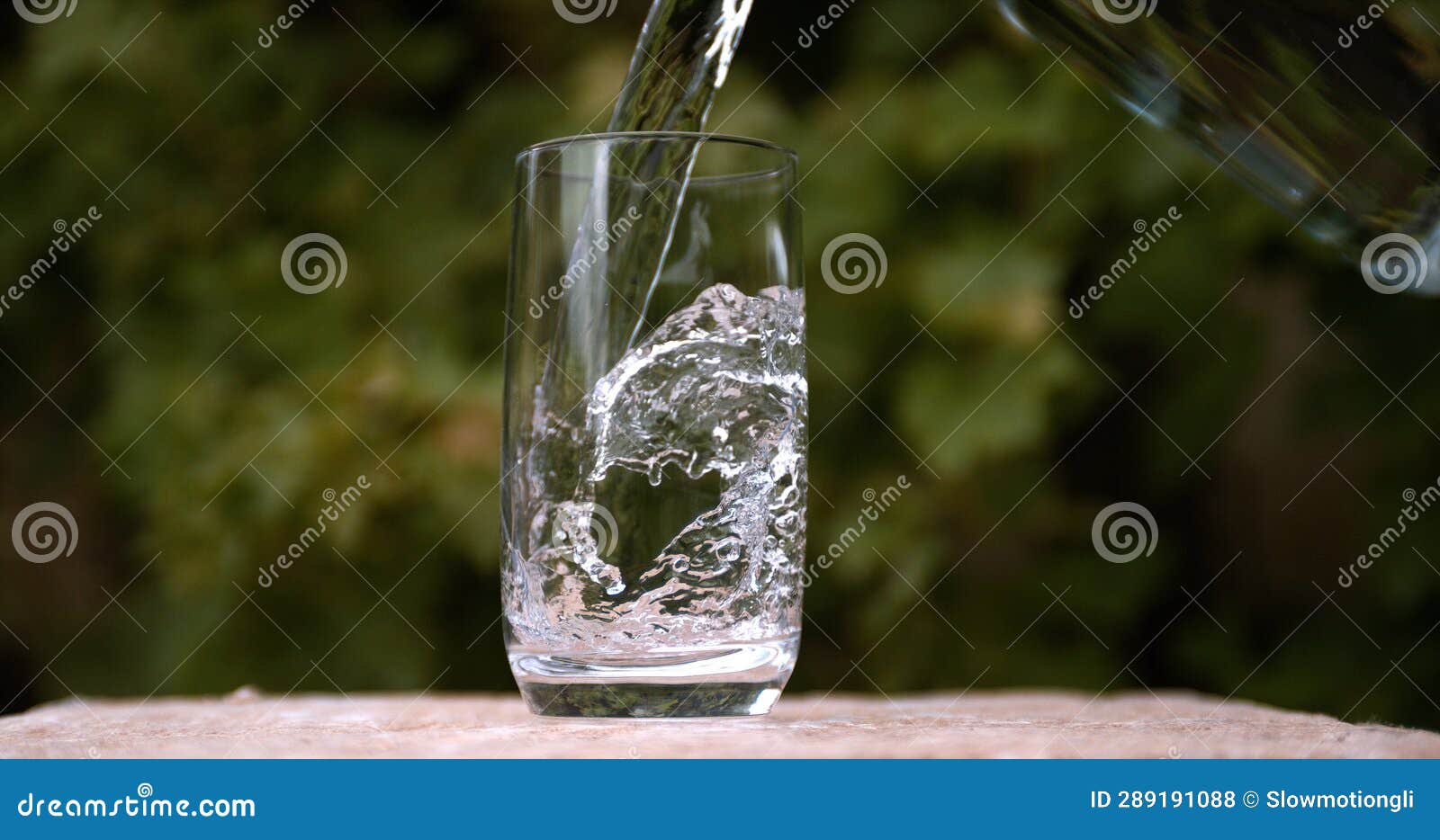 Water Being Poured into Glass Stock Photo - Image of model, falling ...