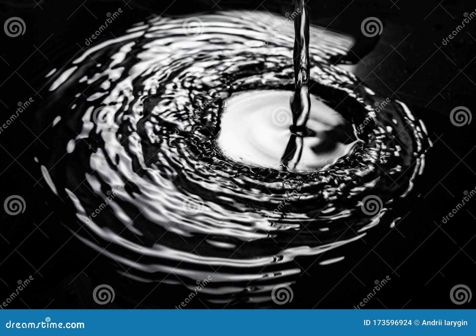 Water Black Background Light Liquid Stock Photo - Image of black ...