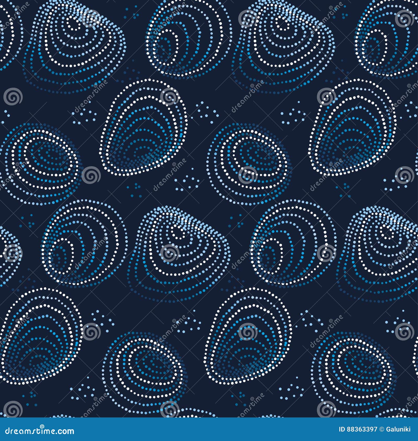 Water Blue Abstract Seamless Pattern Stock Vector - Illustration of ...