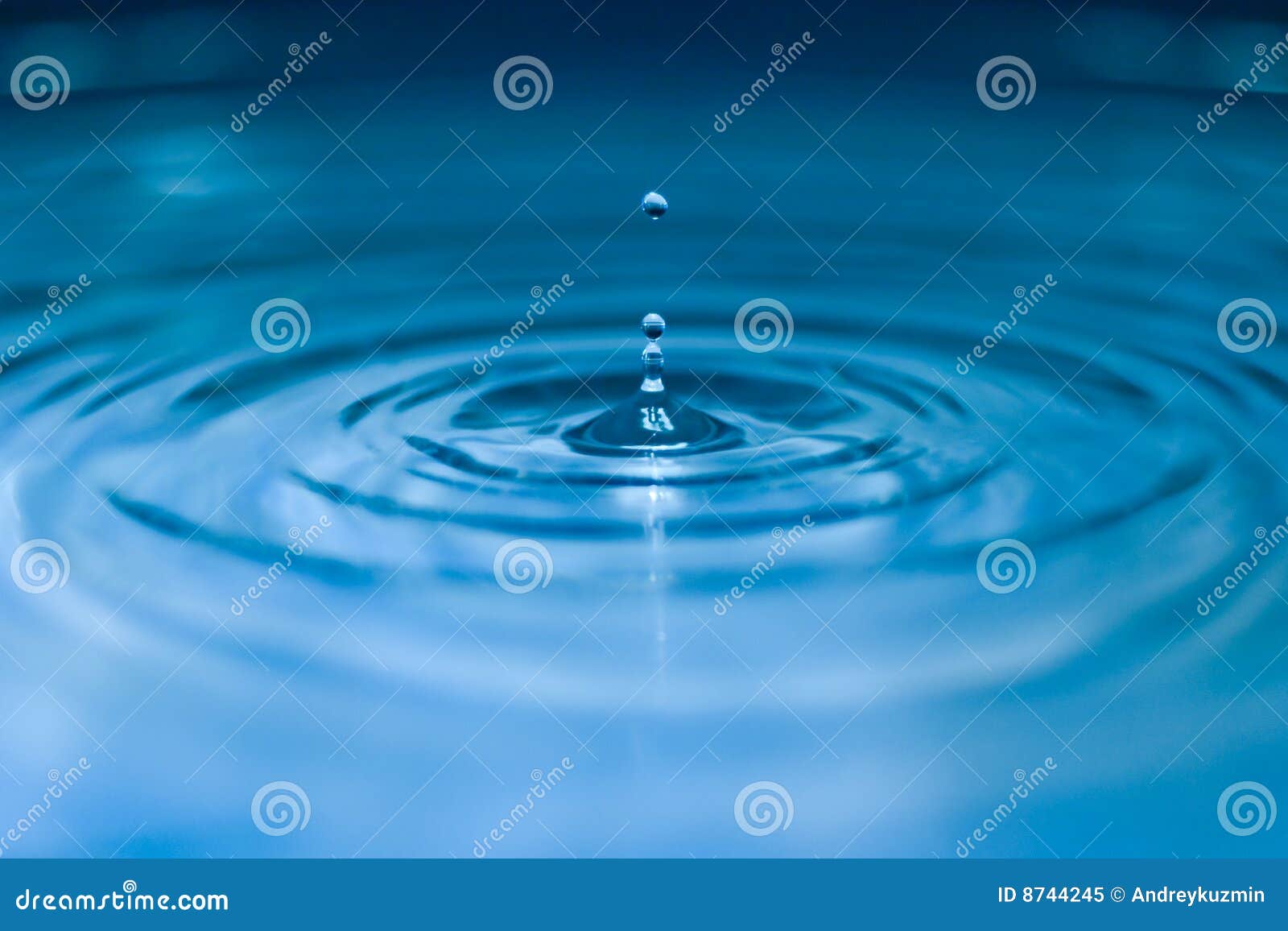 Water blue drop splash stock image. Image of crease, beautiful - 8744245