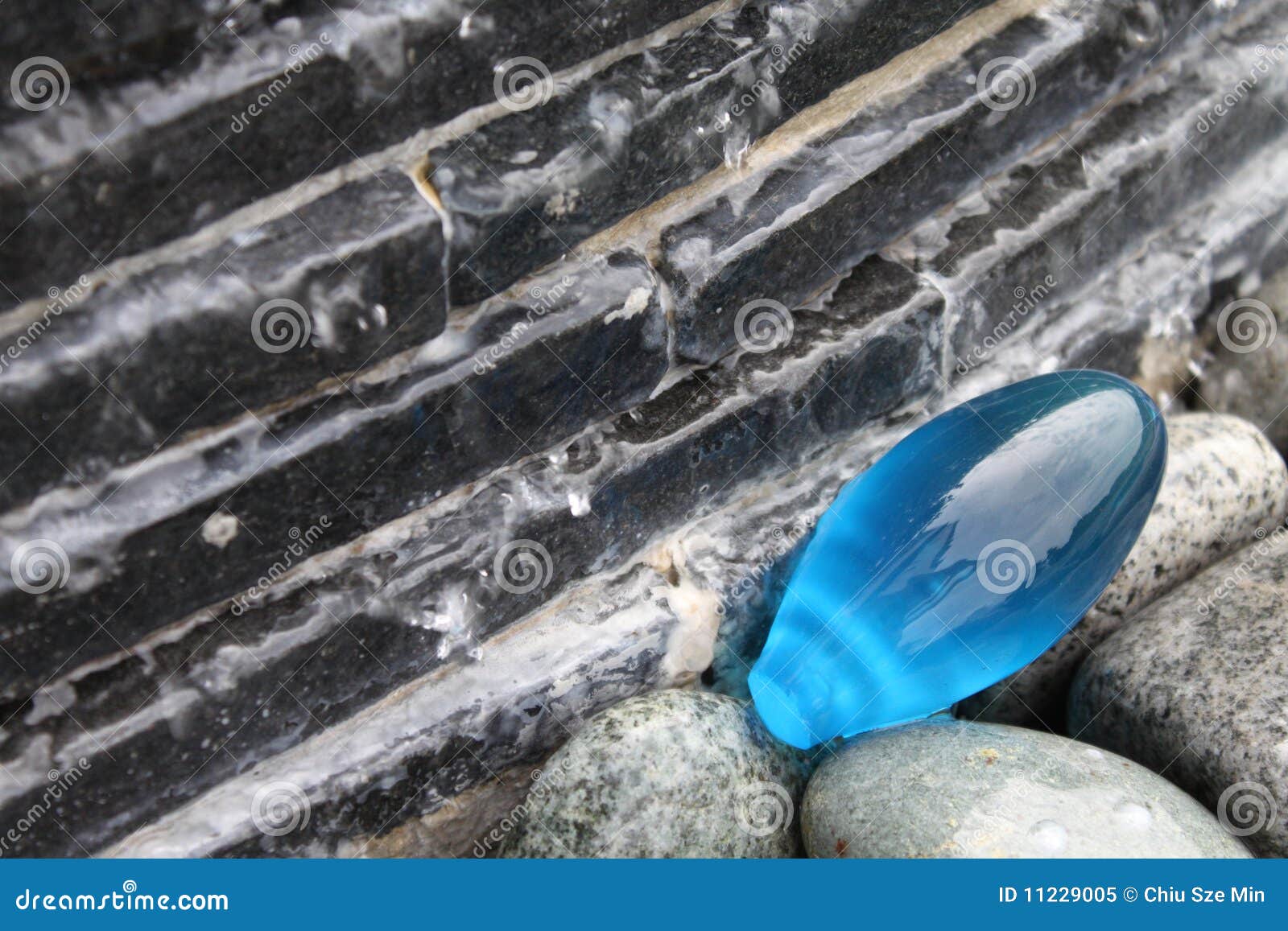 Water and blue stone stock image. Image of water, refreshing - 11229005