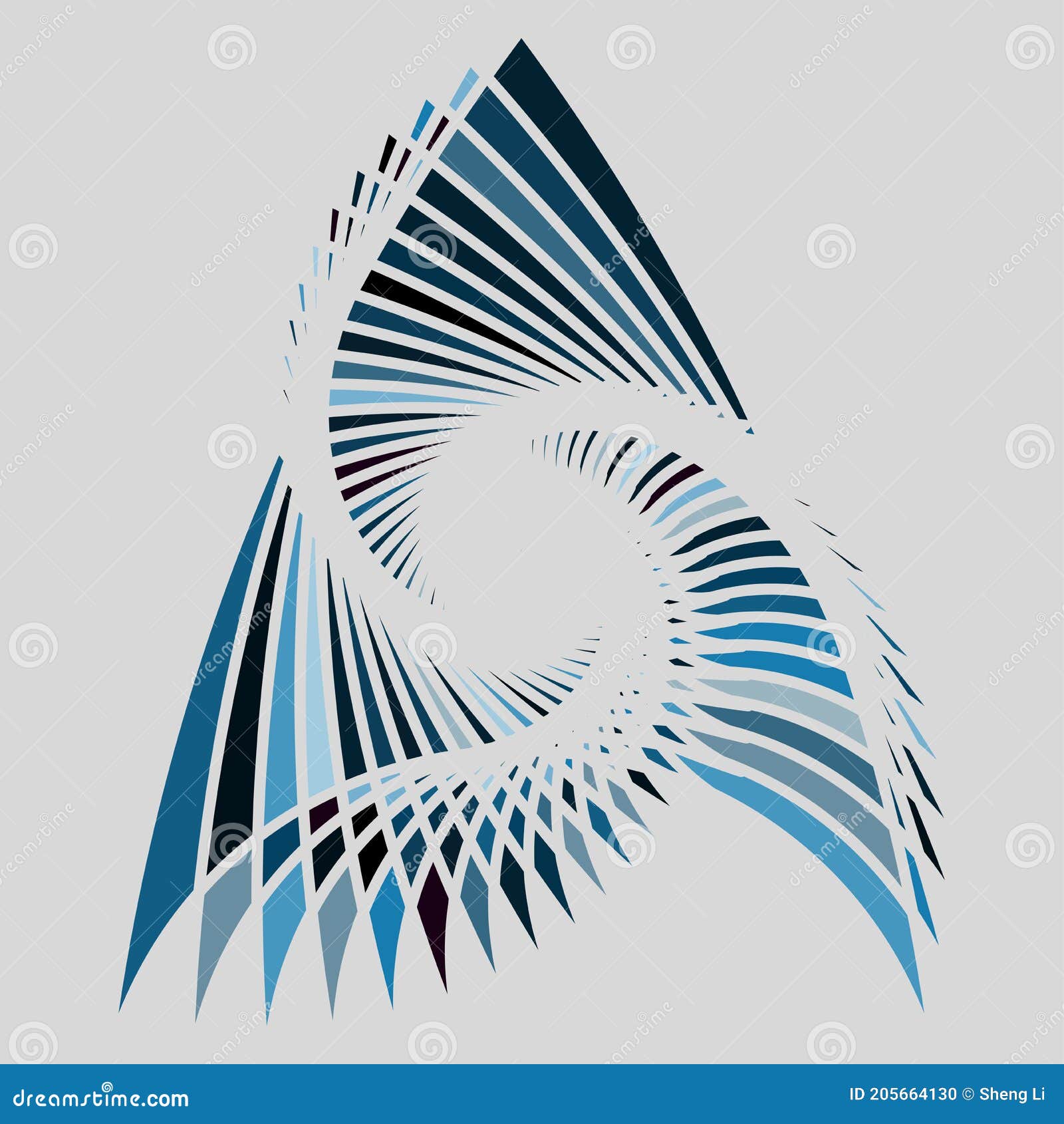 A Water Blue Vortex Pattern Design Background Stock Vector ...