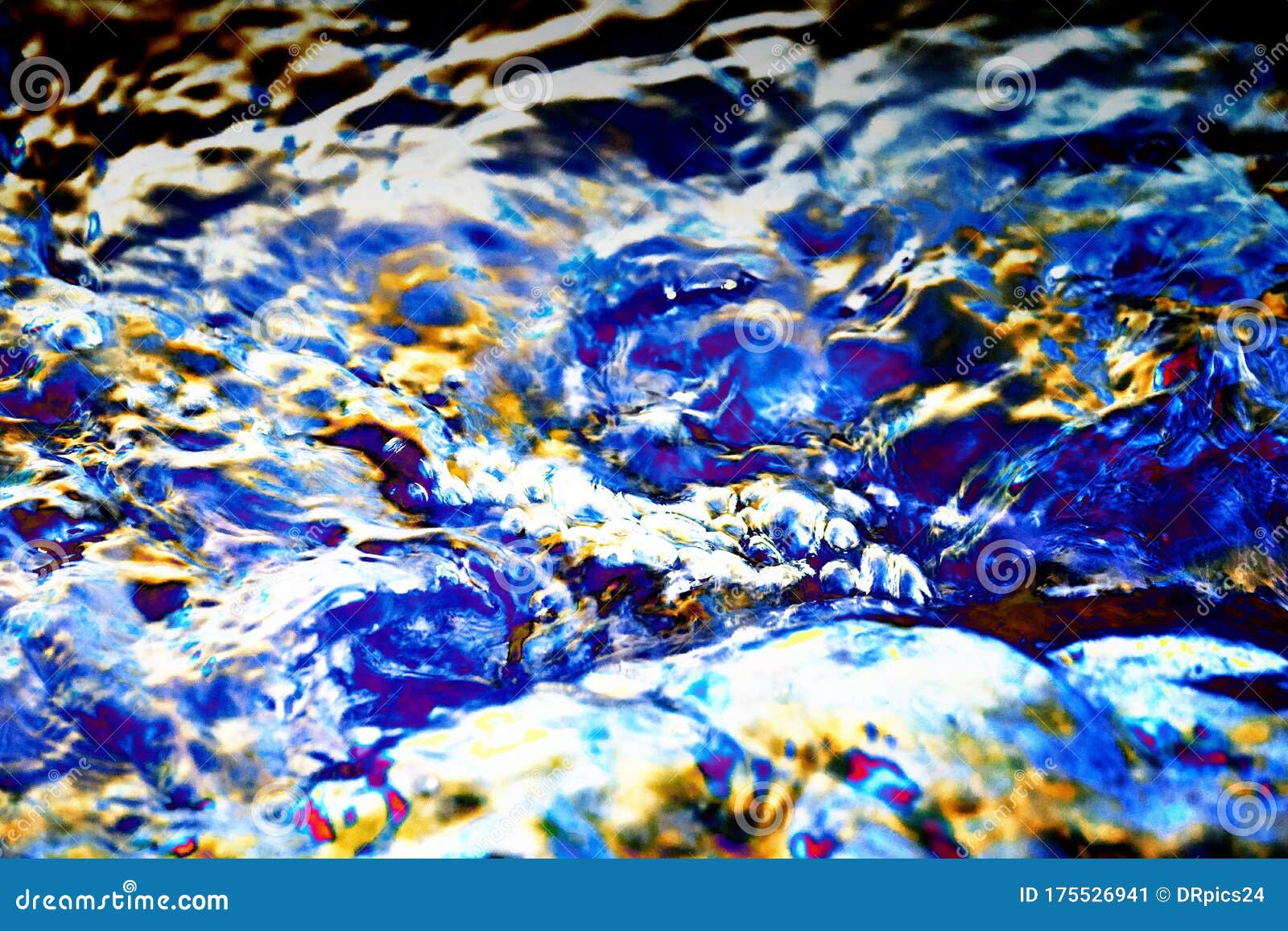 Water with Blue Waves As an Animated Abstract Background Stock Image ...