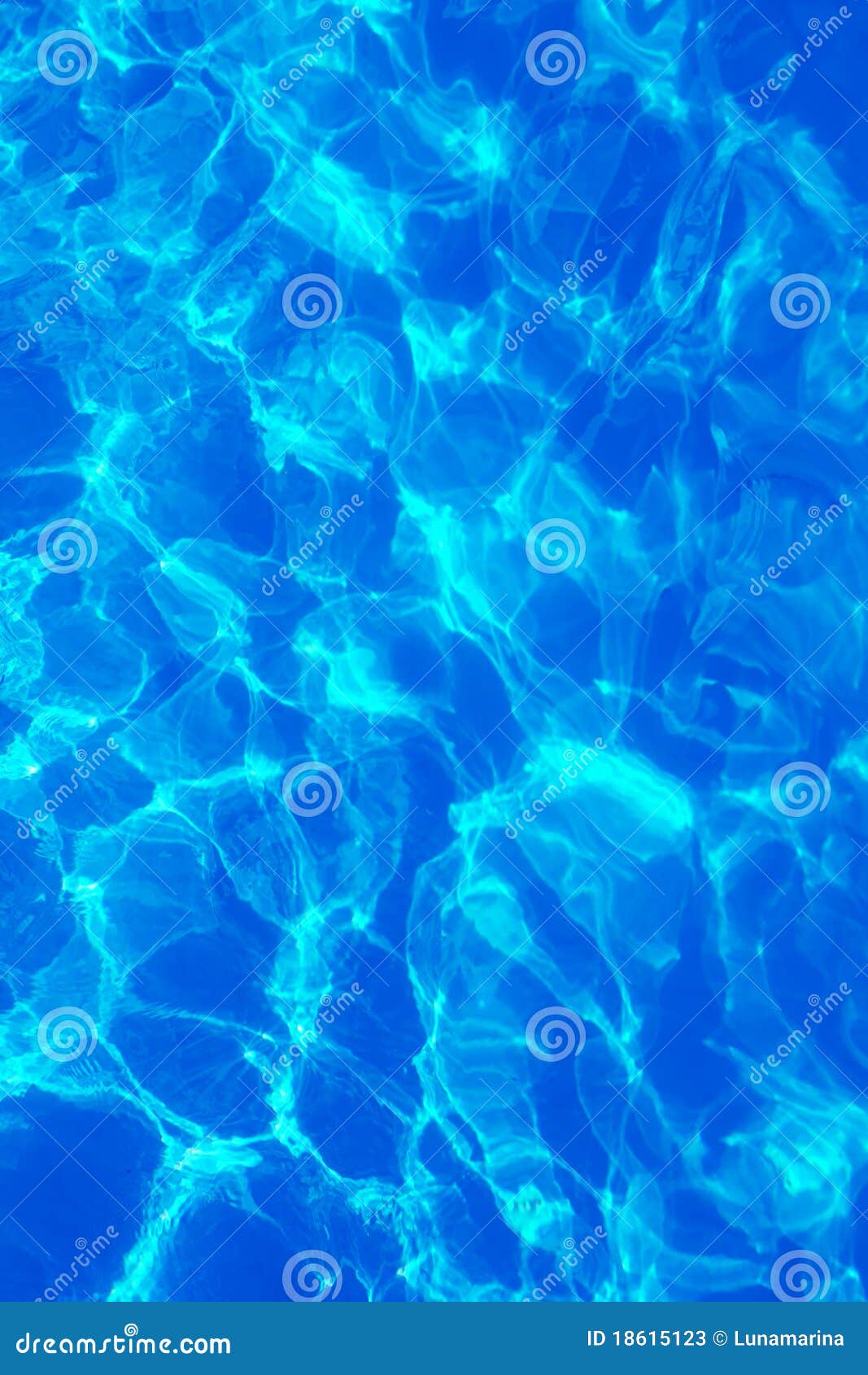 Blue Wavy Water With Volcano Mountain On The Background Royalty-Free ...