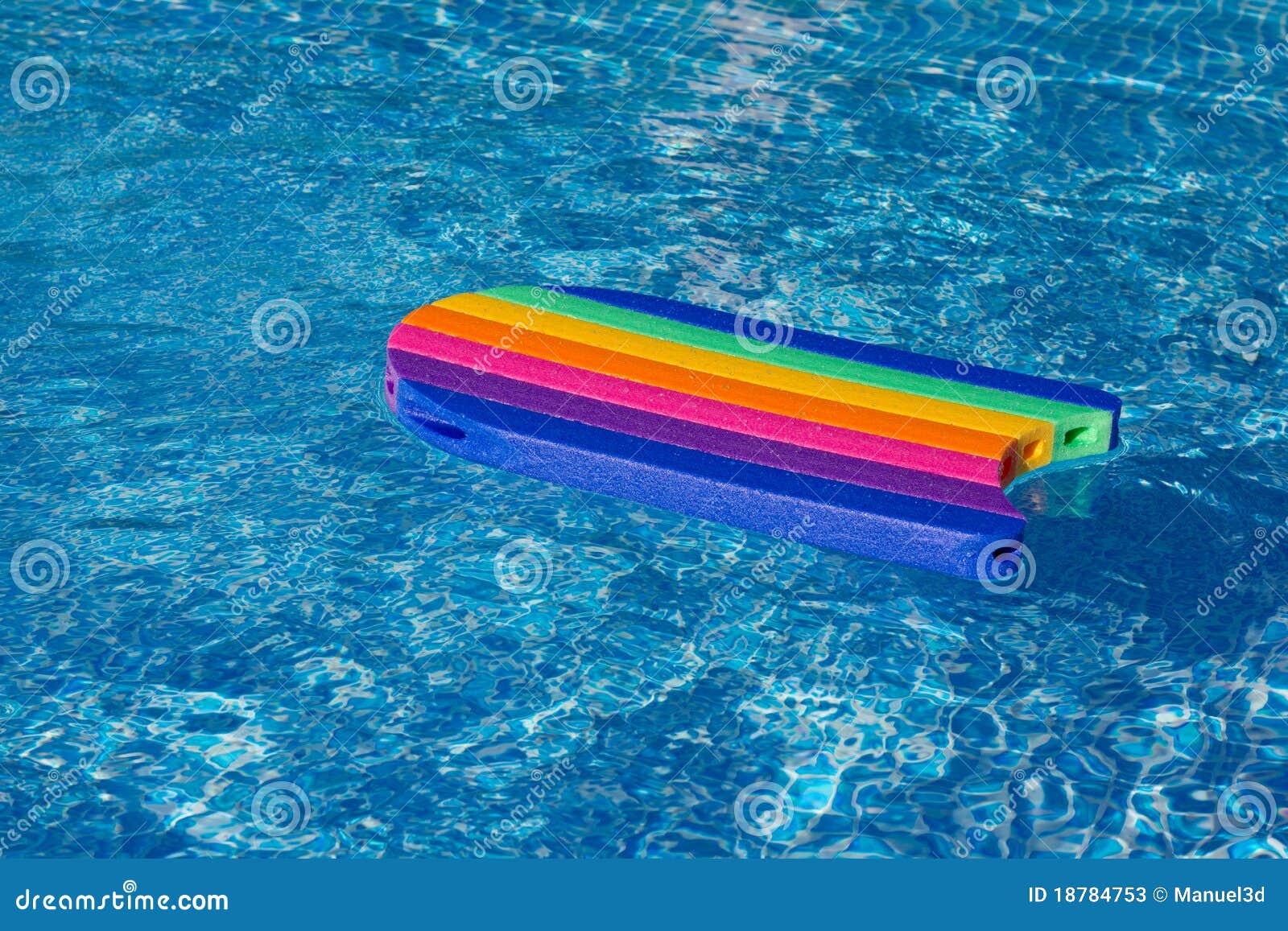 Water board in a blue pool stock image. Image of orange - 18784753
