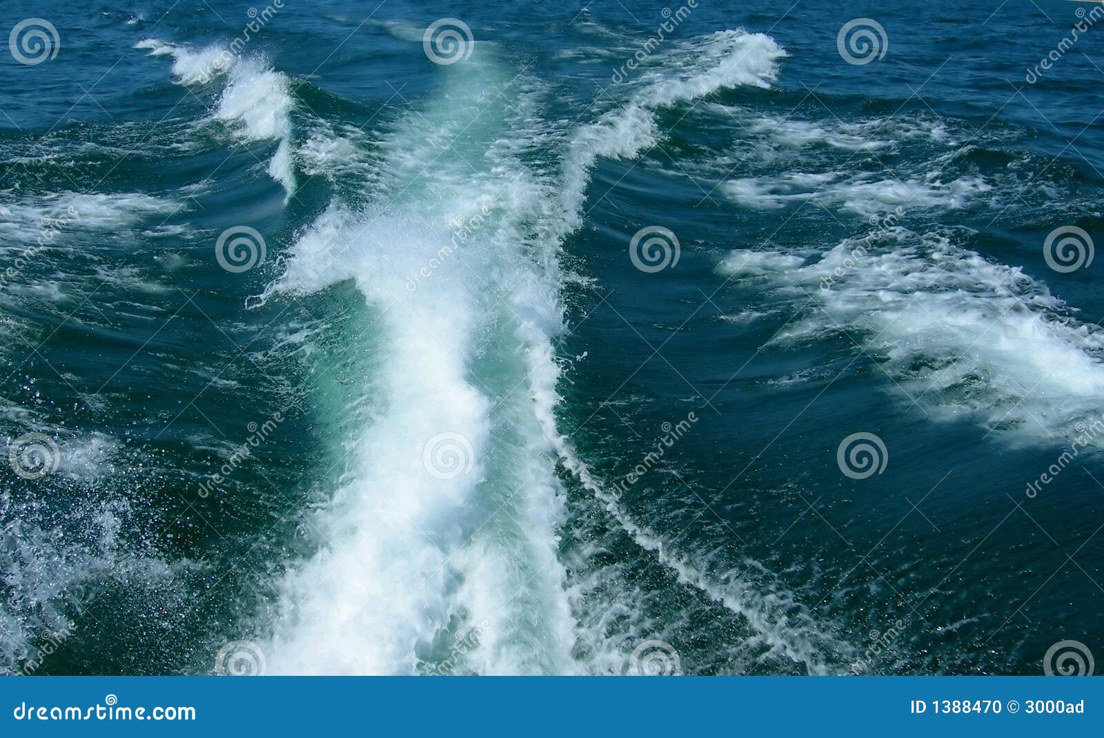 Water Boat Wake on Michigan Lake Stock Photo - Image of vessel ...
