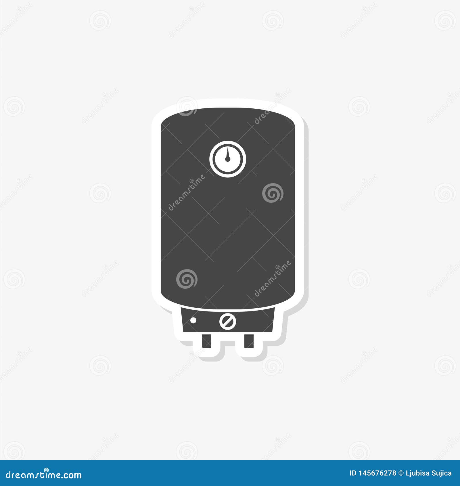 Water Boiler Vector Icon - Illustration Stock Vector - Illustration of ...