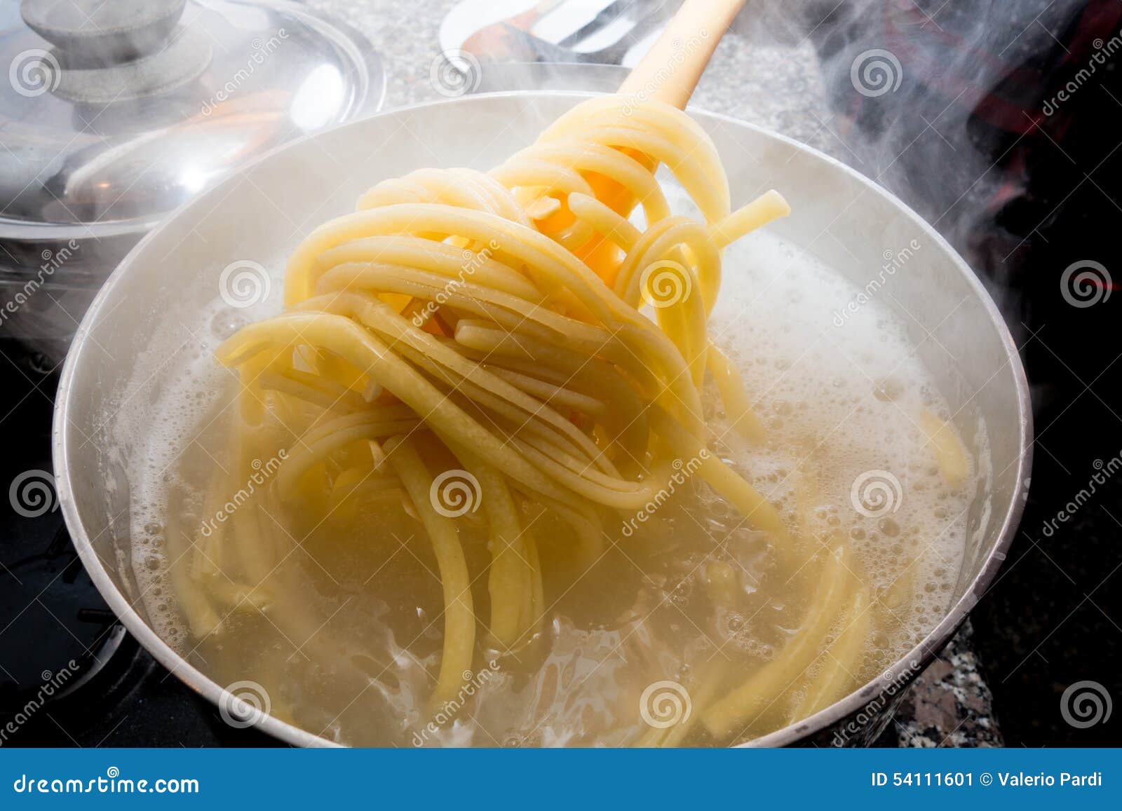 Water boiling for pasta stock image. Image of boil, mediterranean ...