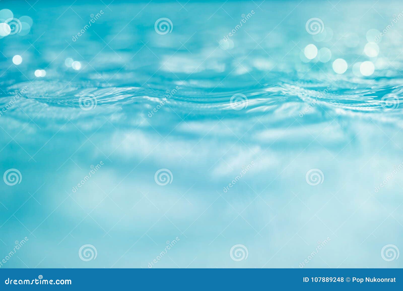 Water And Bokeh Light In The Pool For Background Stock Photo - Image of ...