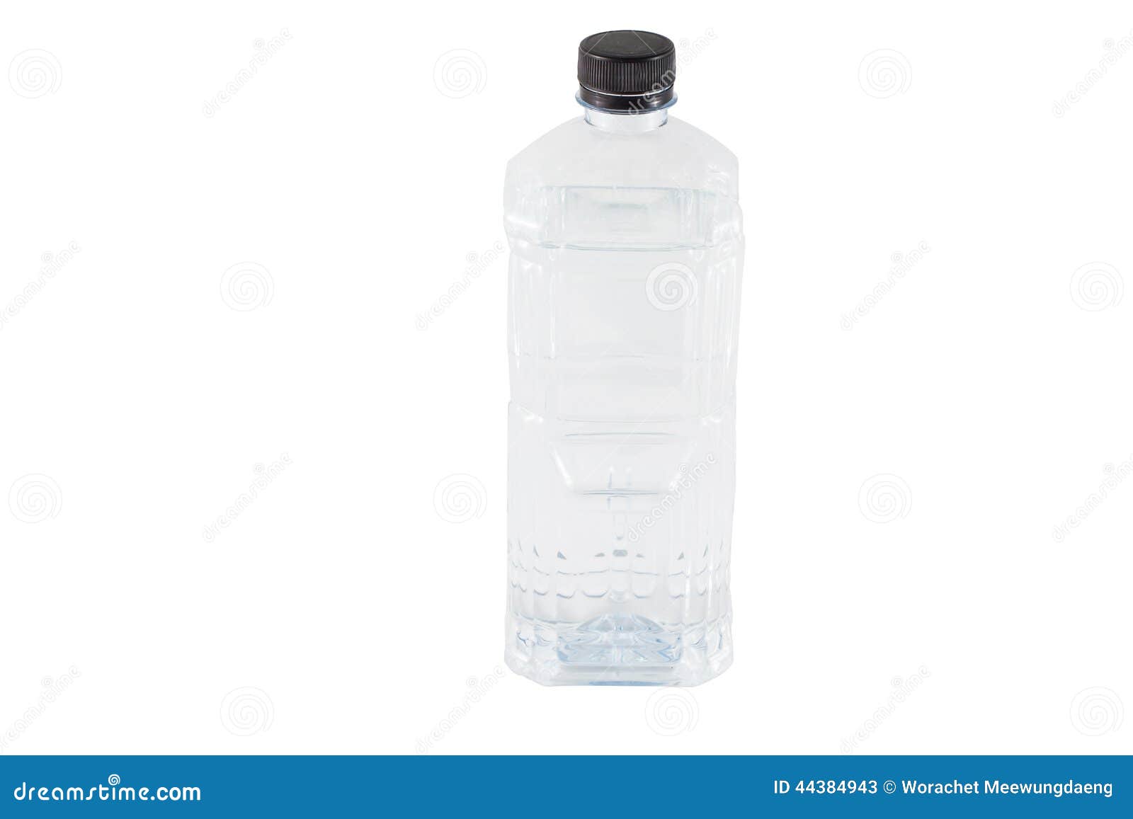 Water Bottle with Blank Label. Isolated on White Stock Image - Image of ...