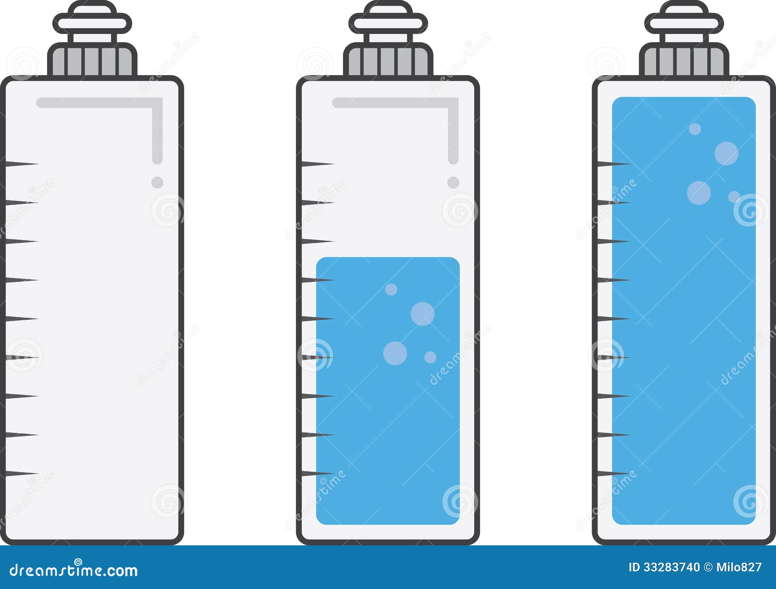 Water Bottle Fills stock vector. Illustration of drink - 33283740