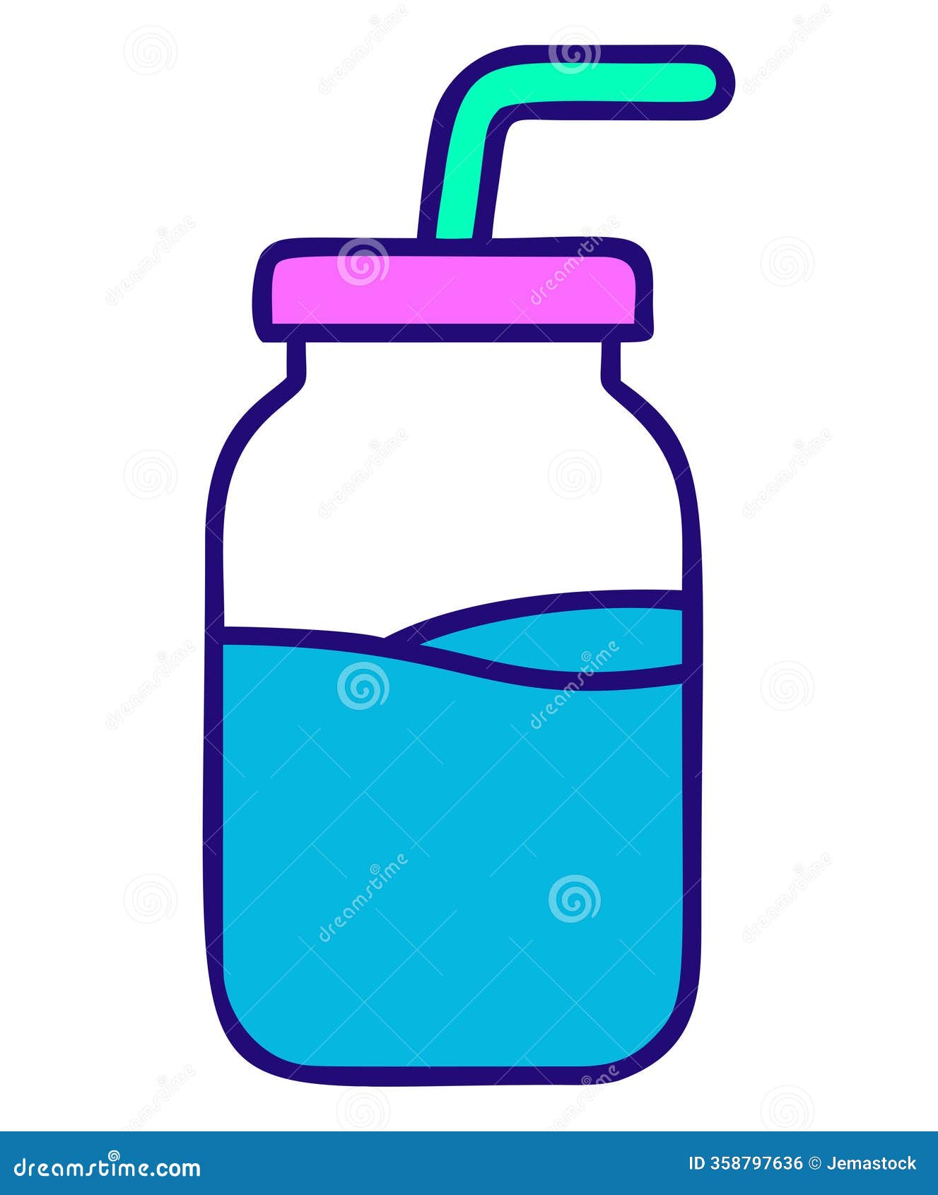 Water Bottle Hydration Icon Stock Vector - Illustration of slim, strong ...