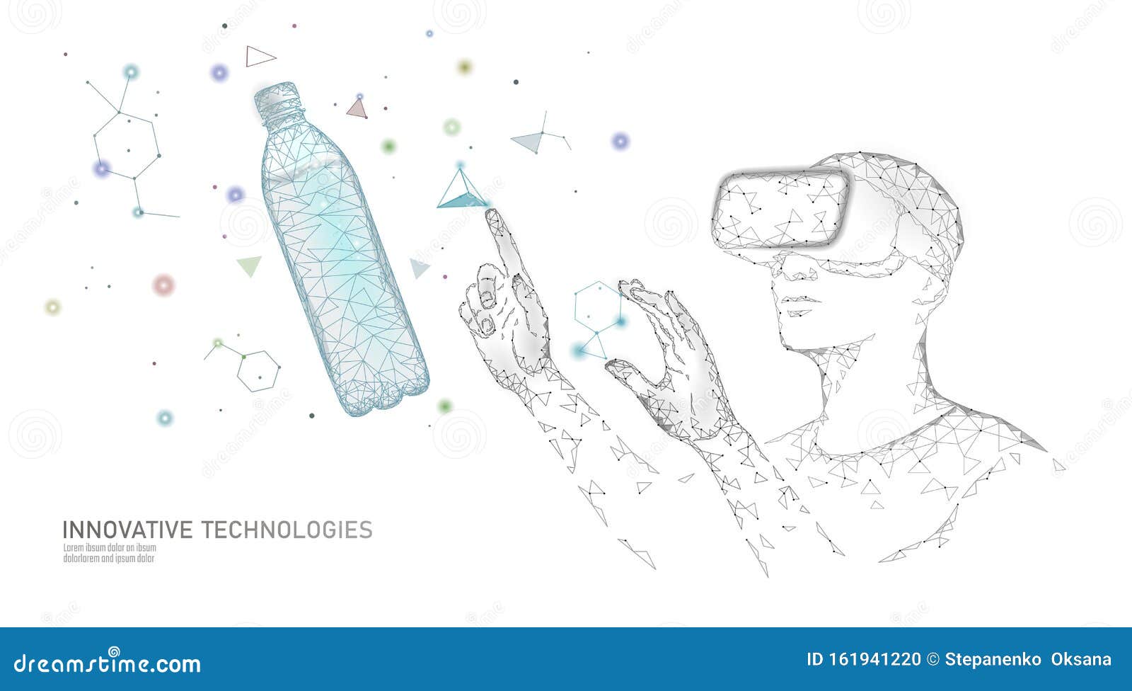 Water Bottle Quality Test Science Engineering Concept. Lab Control ...