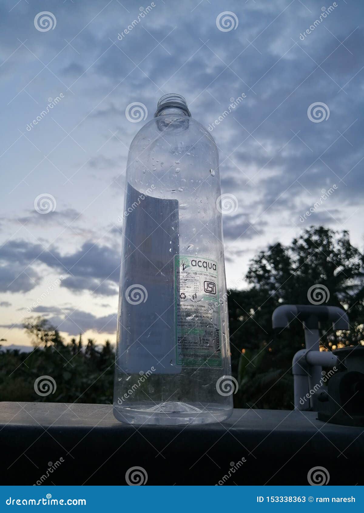 Water bottle, save water editorial stock photo. Image of bottle - 153338363