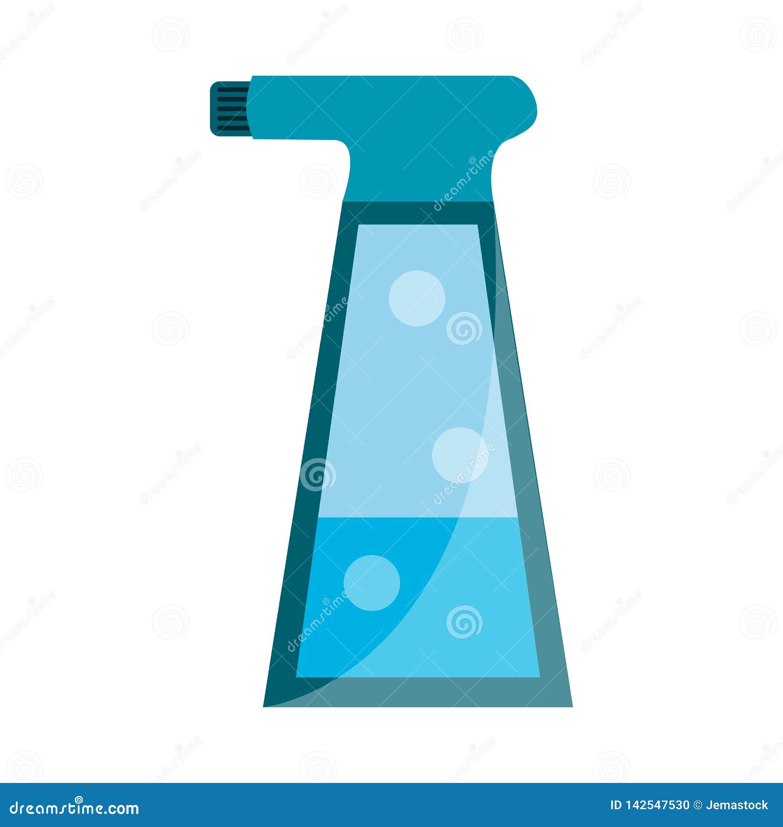 Water Bottle Spray Cartoon Isolated Stock Vector - Illustration of soil ...