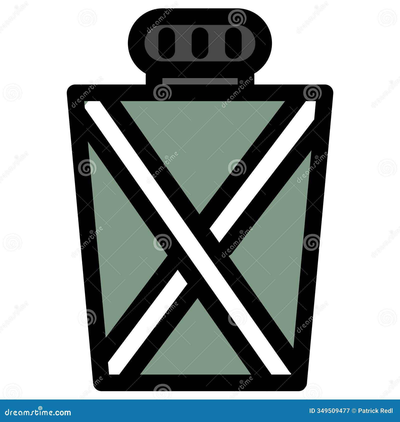 Water Bottle Symbol - Military Icon Stock Illustration - Illustration ...